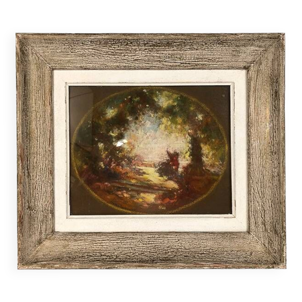 Georges Stelly-Desmoulins (1882-1959), pastel signé, petit format | Selency