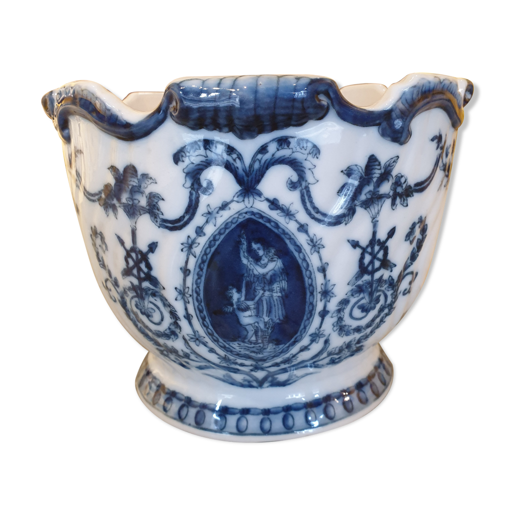 Vase cache-pot ancien faience de toussicourt | Selency