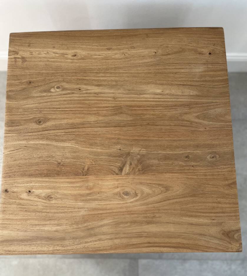 Table de coin sheesham batamba bois massif 60x60 | Selency