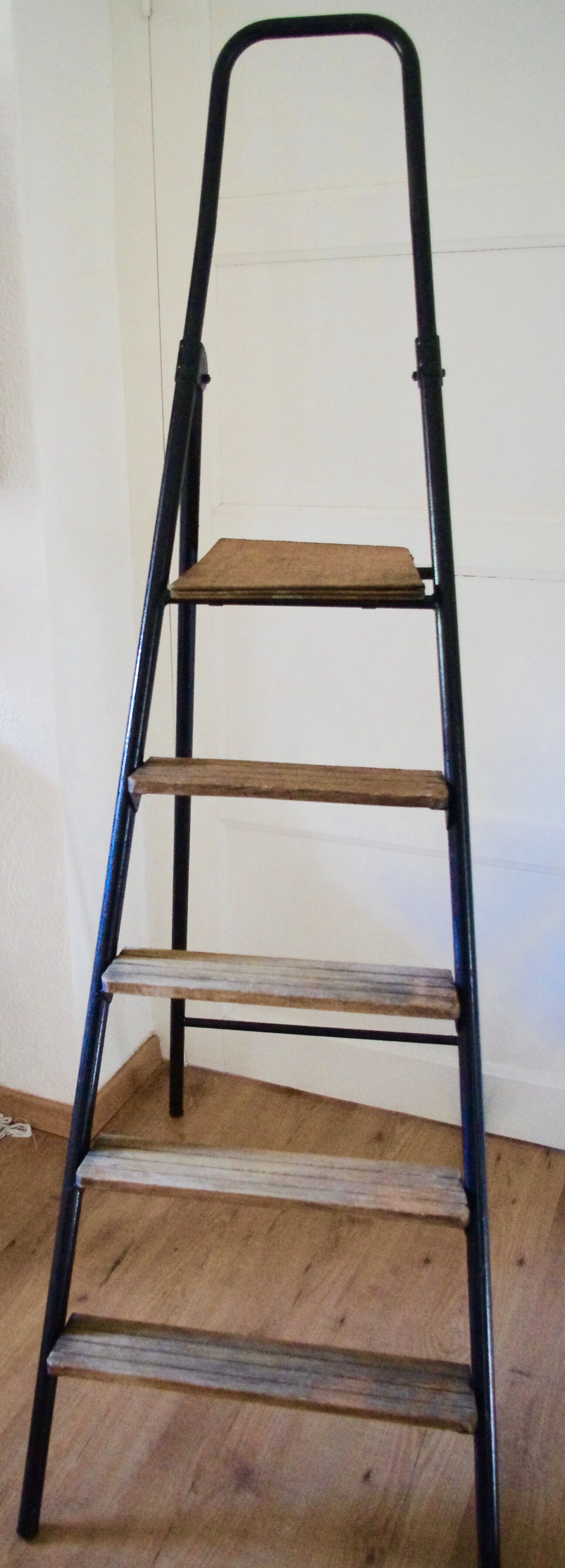 Escabeau industriel en métal et bois | Selency