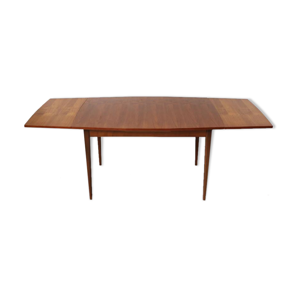 Table extensible teck années 60 style scandinave | Selency