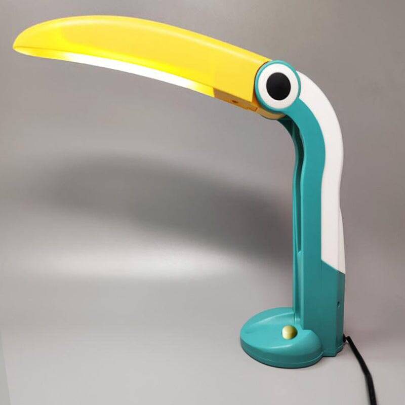 1980s Stunning Toucan Table Lamp by H.T. Huang for Lenoir | Selency