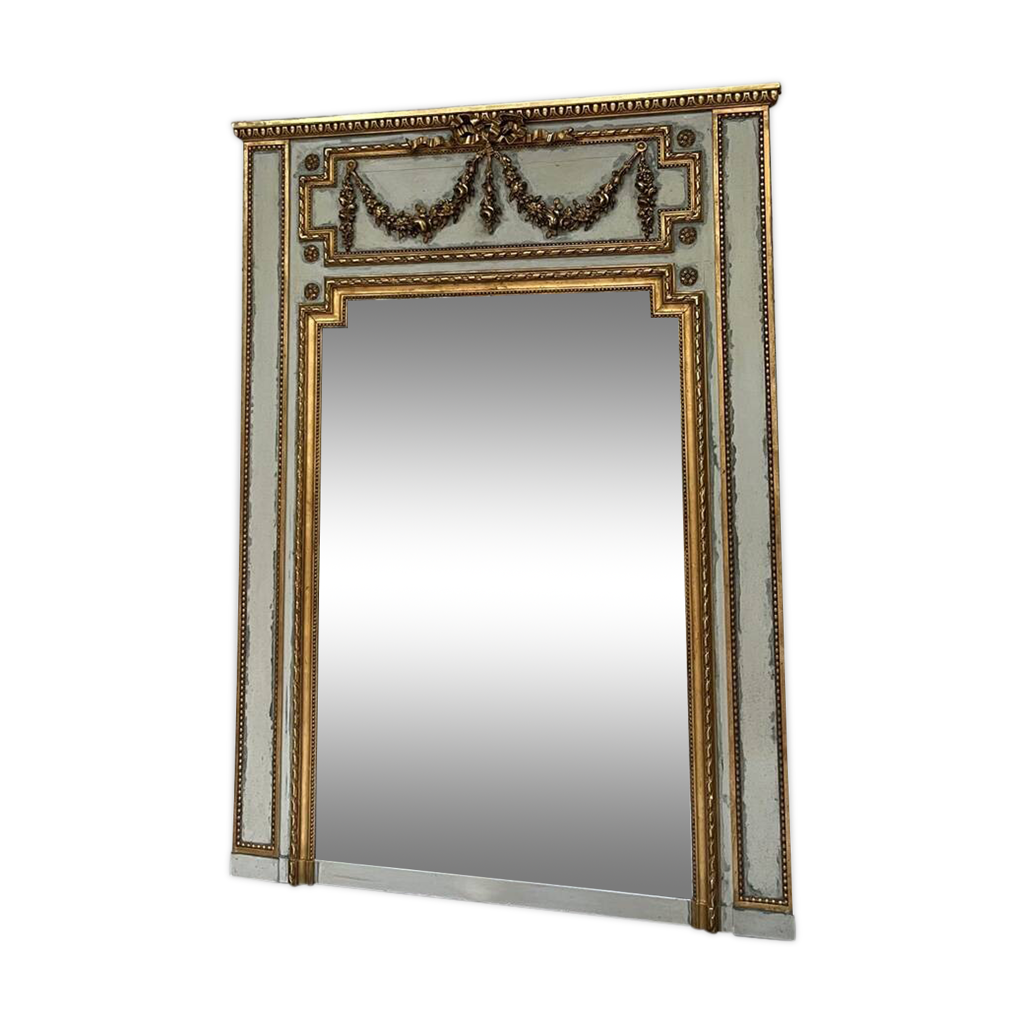 Trumeau de cheminée de style Louis XVI, fin XIXème début XXème | Selency