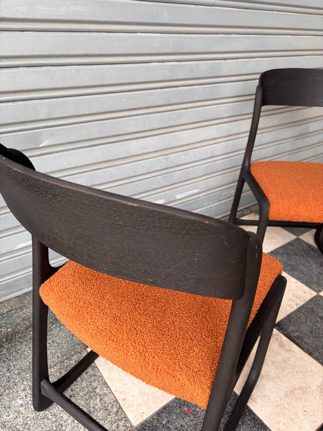 Set of 4 Baumann sled chairs | Selency