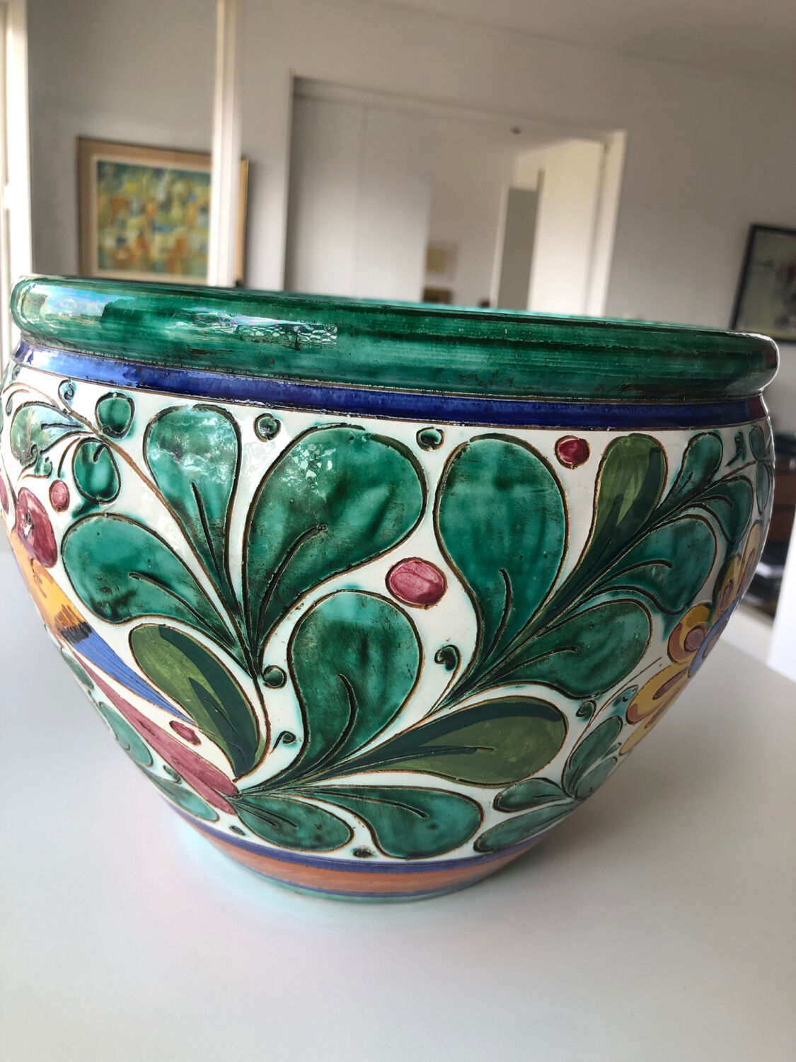 Cache pot faïence italienne | Selency