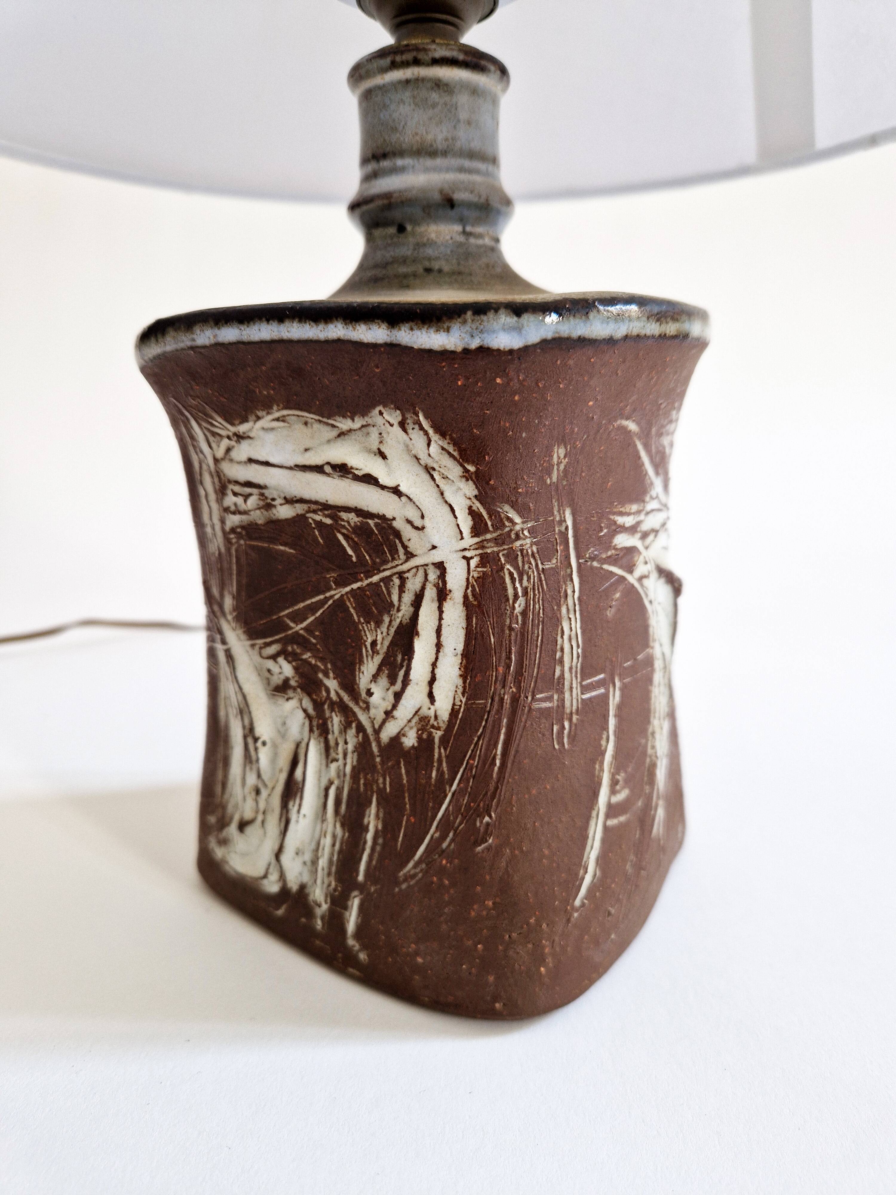 Lampe en céramique vintage de Roger et marie France Collet 1960 | Selency
