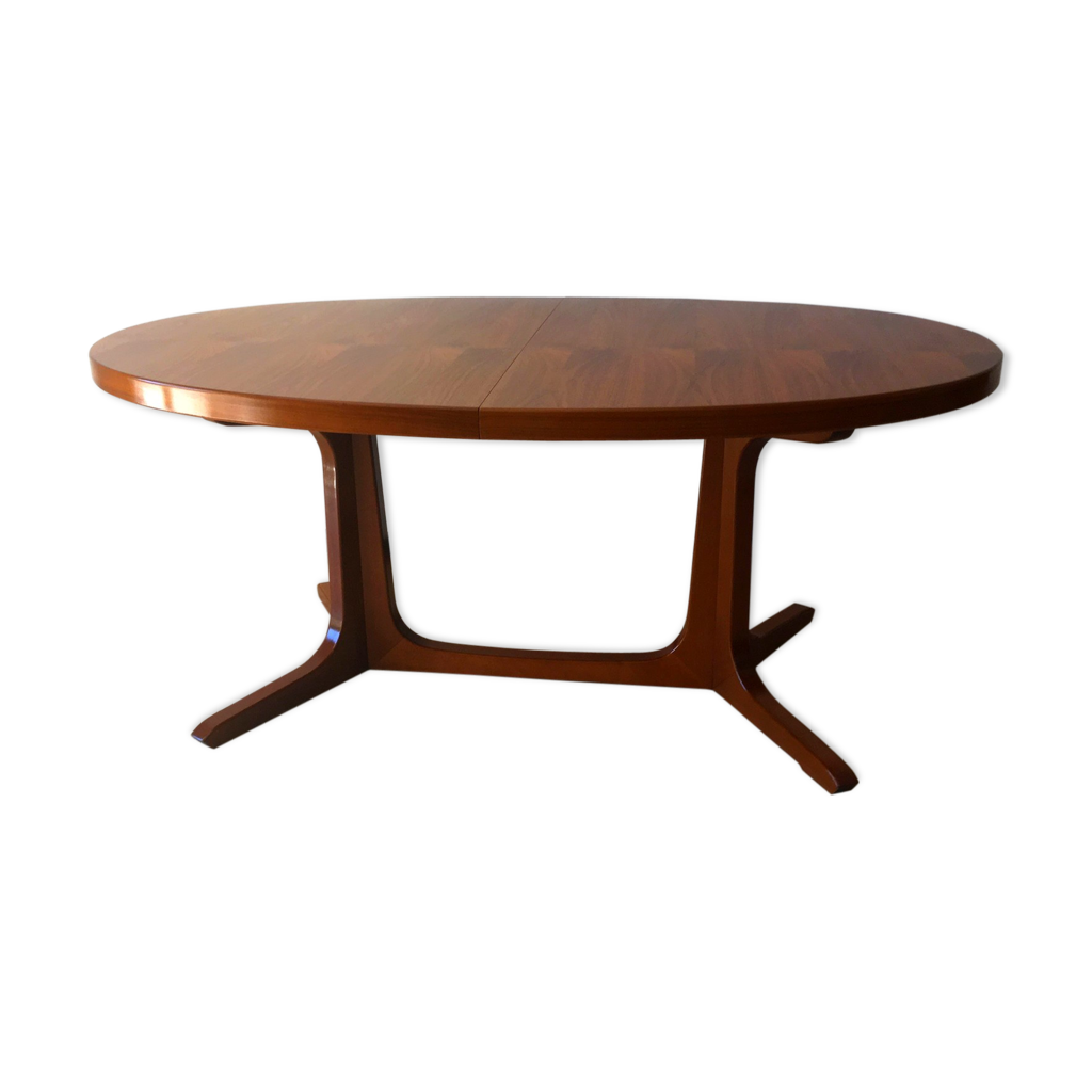 Table Baumann en teck vintage années 60 | Selency