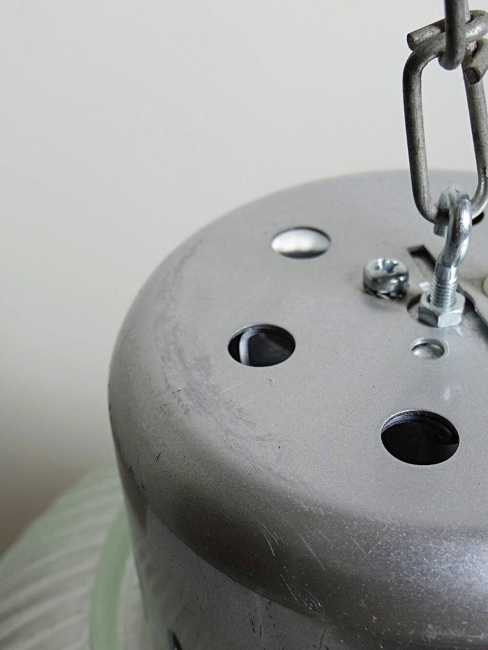 Suspension industrielle en verre prismatique type Holophane, Thorn ...