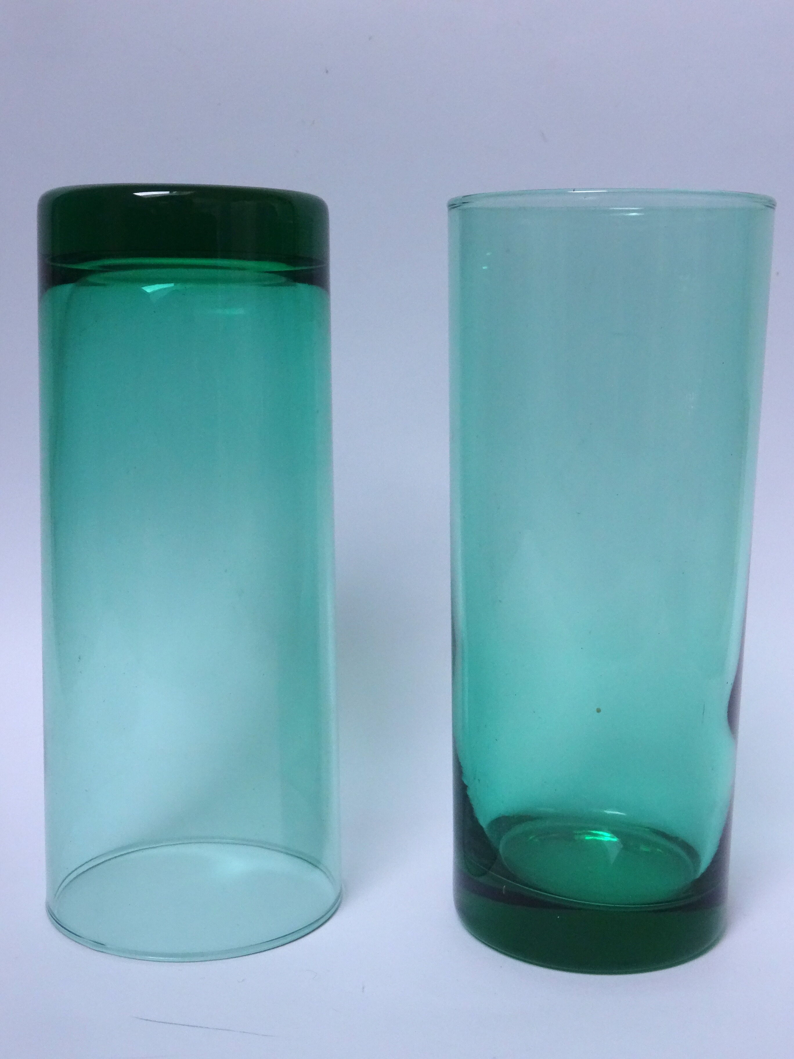 5 verres à orangeade verts | Selency