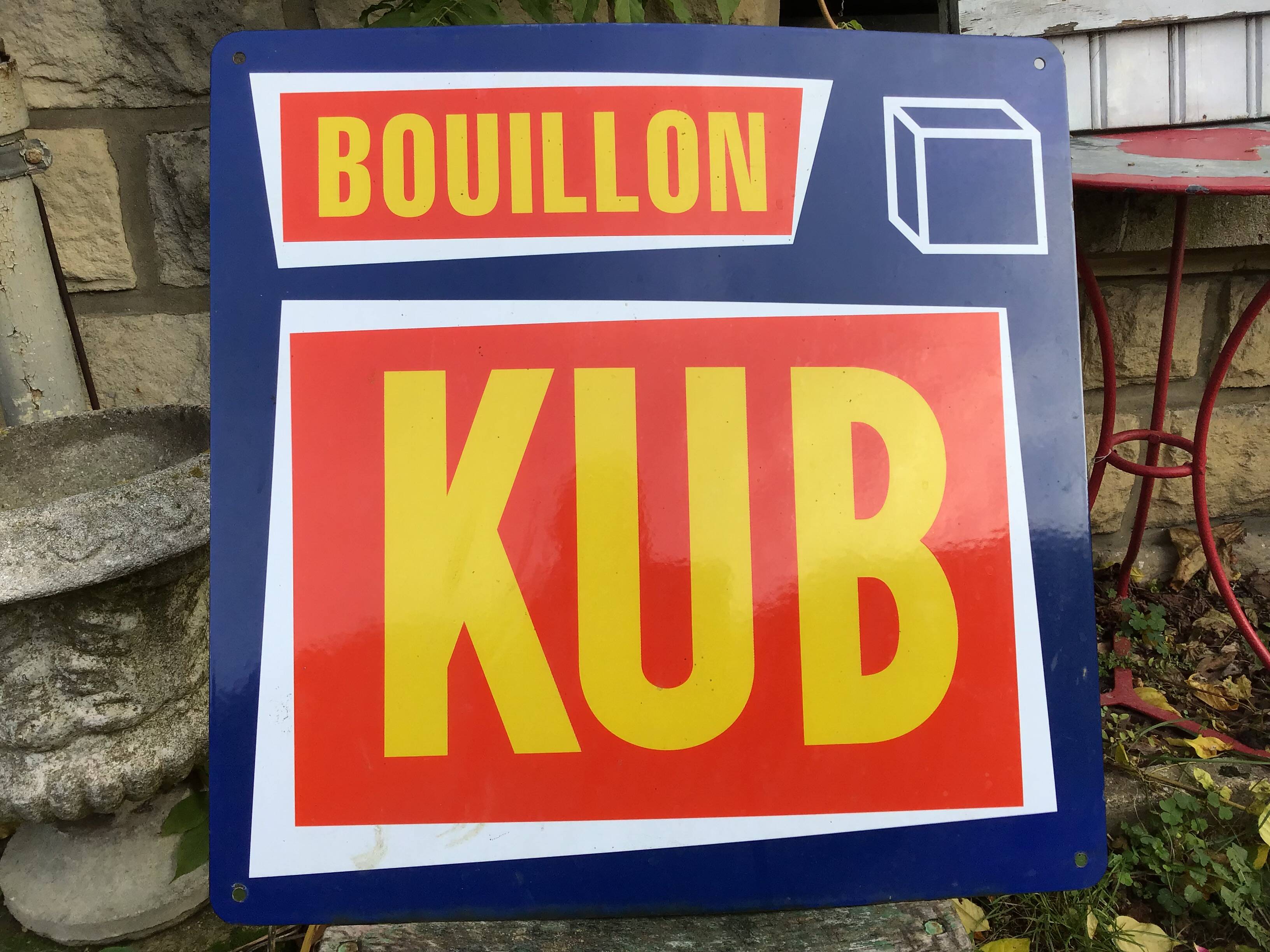 Plaque émaillée BOUILLON KUB | Selency