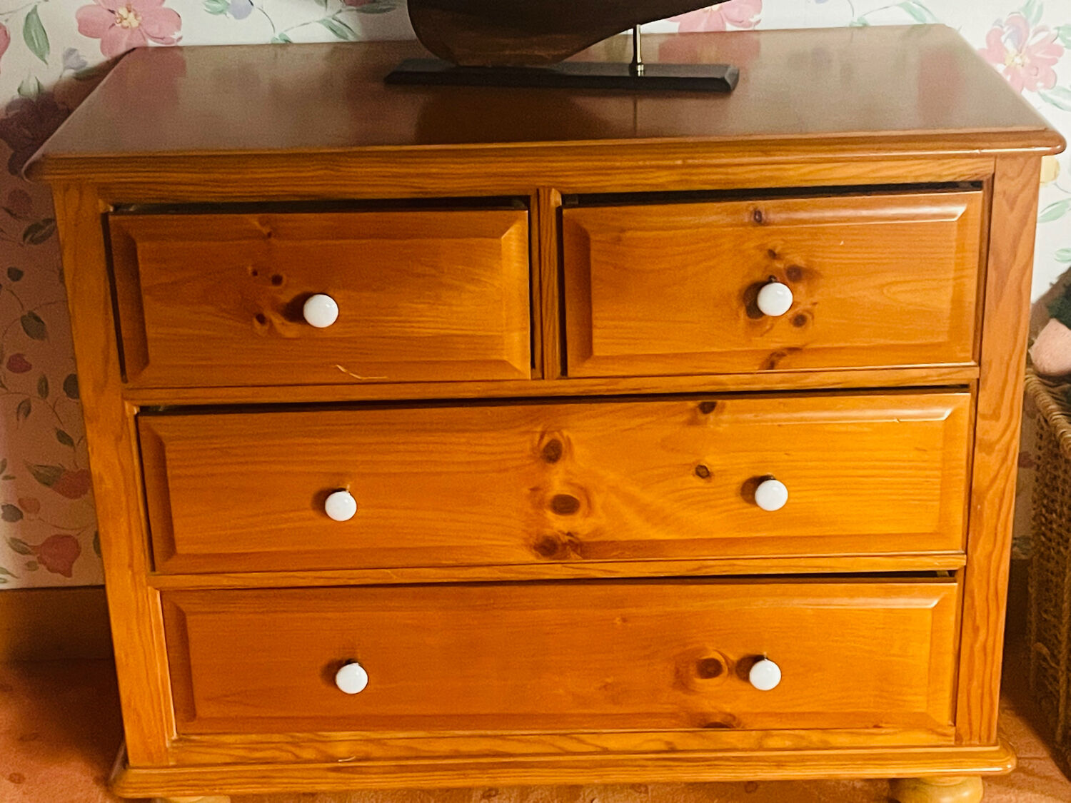 Commode en pin miel blond Aubert | Selency