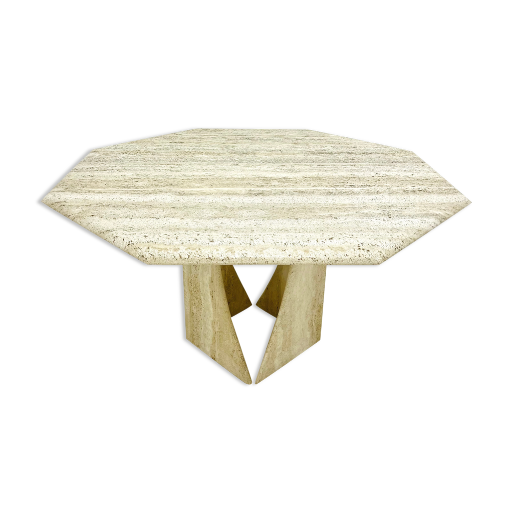 Table en travertin italie 1970 | Selency