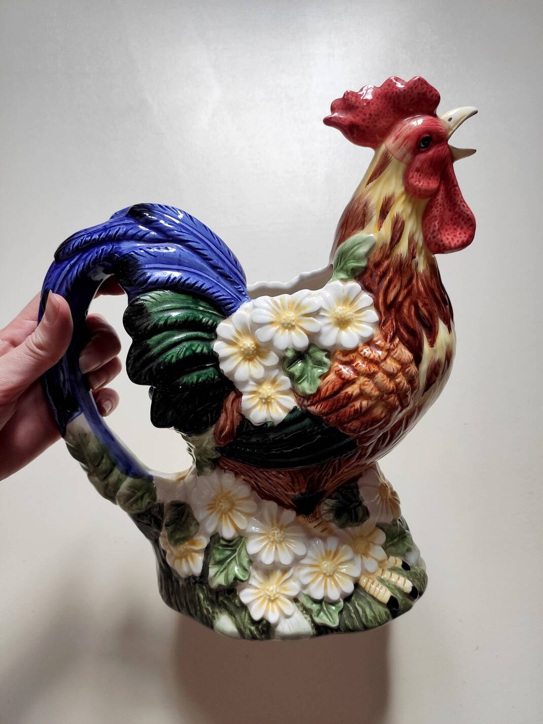 Pichet coq barbotine | Selency