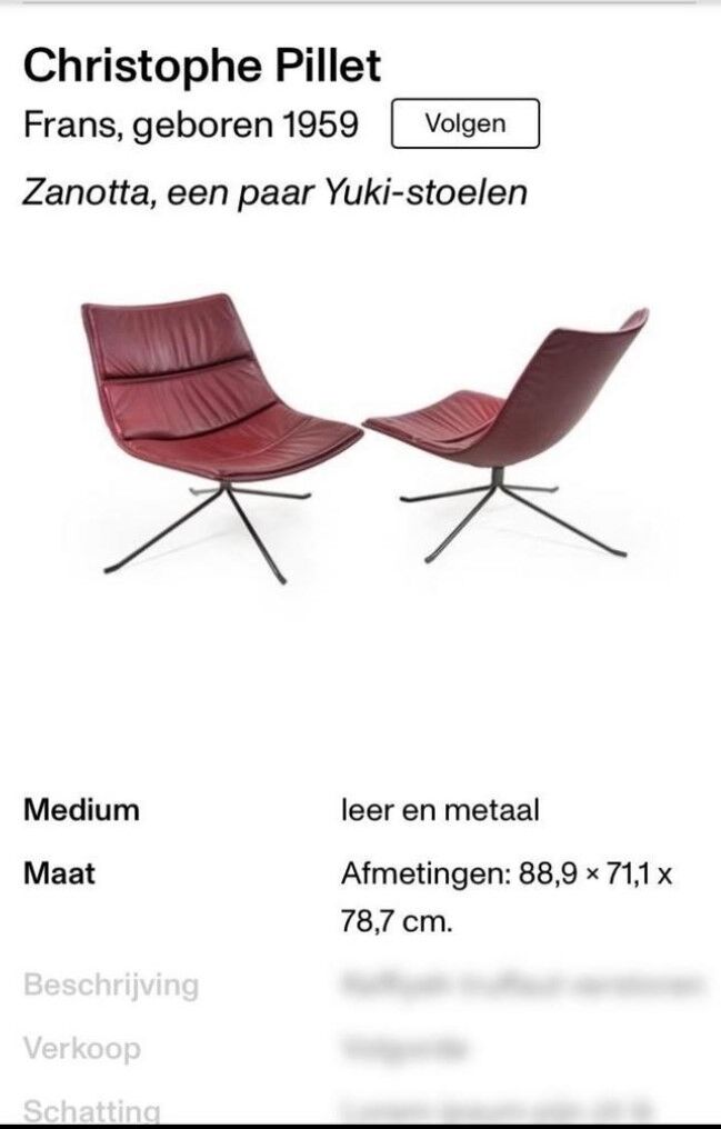 Paire de fauteuils lounge Yuki Zanotta | Selency