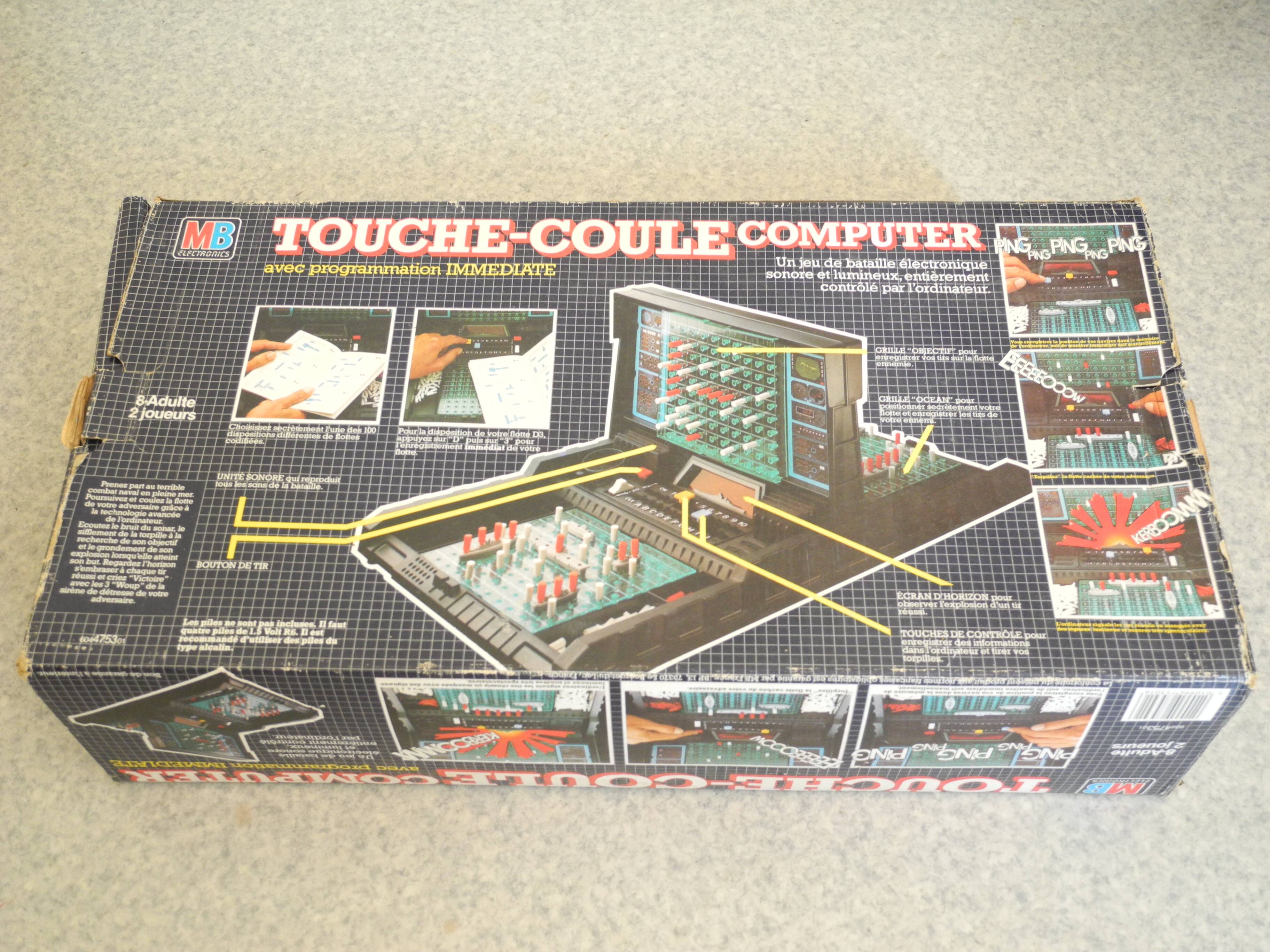Jouet ancien jeu touché coulé computer mb electronics battleship | Selency