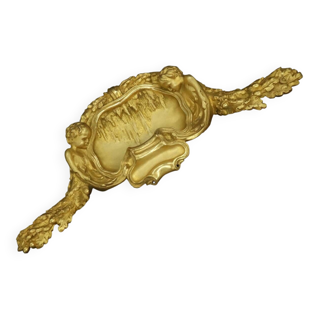 Fronton aux chérubins style Rocaille / Rococo début 1900 | Selency