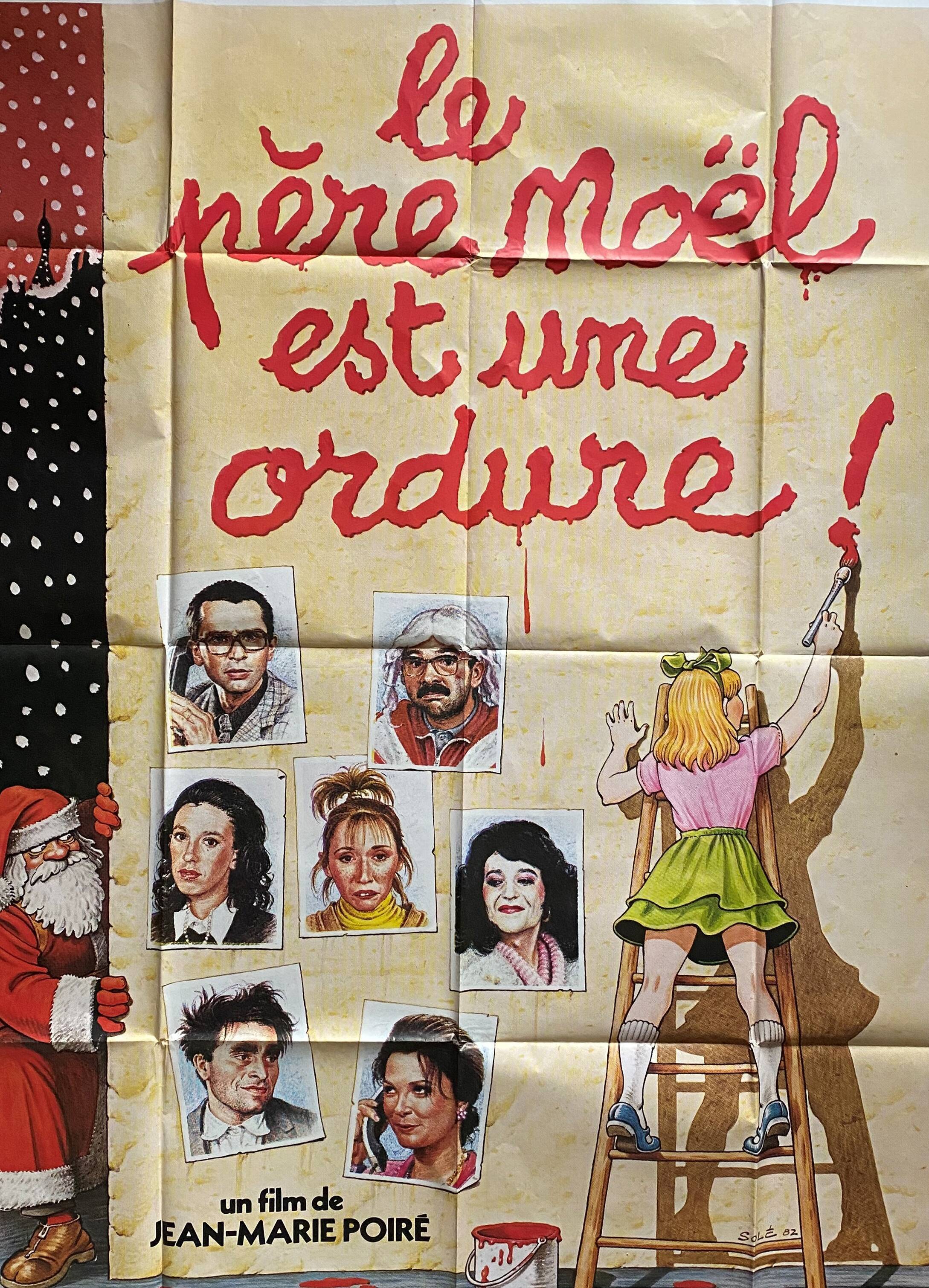Affiche cinéma originale "Le père Noël est une ordure" L'équipe du Splendid 120x160cm 1982 | Selency