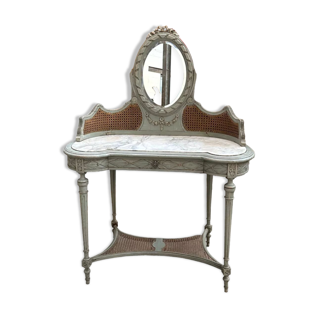 Coiffeuse en chêne de style Louis XVI | Selency