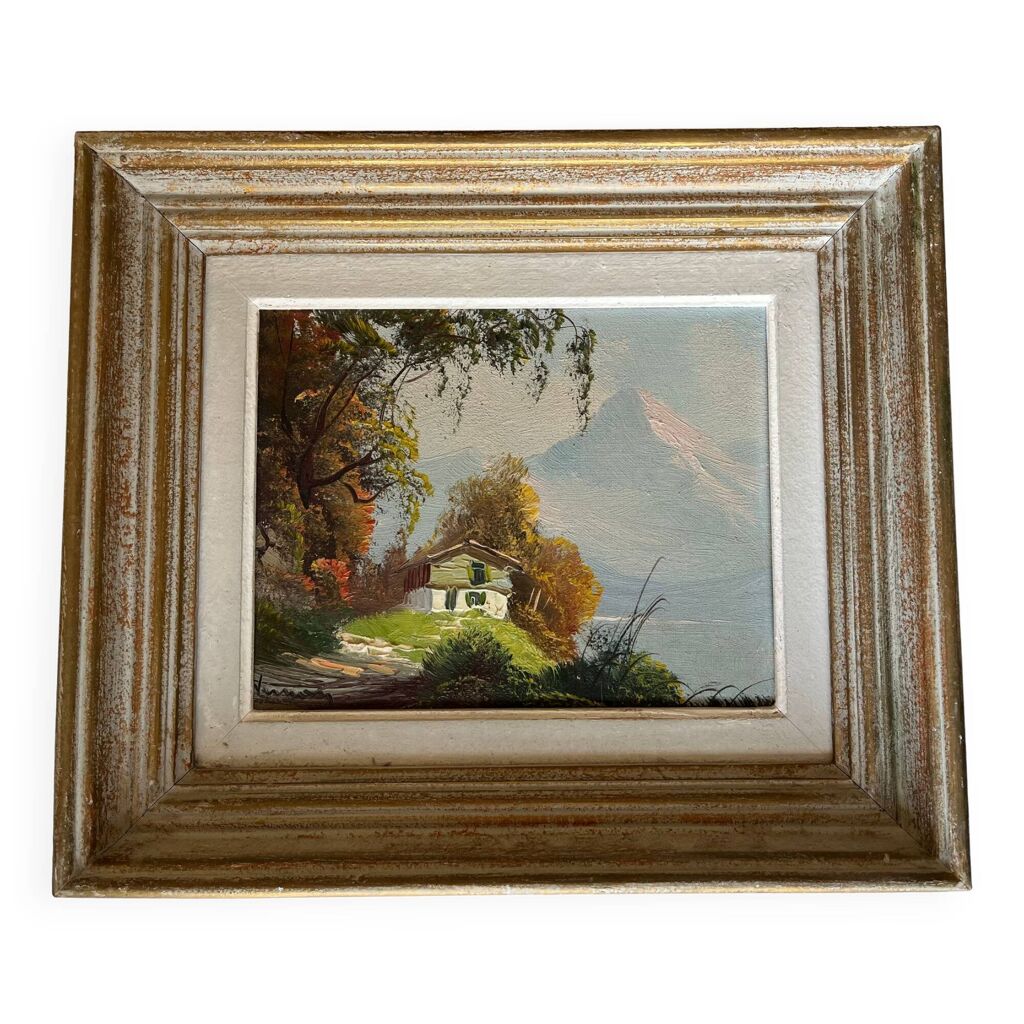 Tableau : huile sur toile - Paysage | Selency