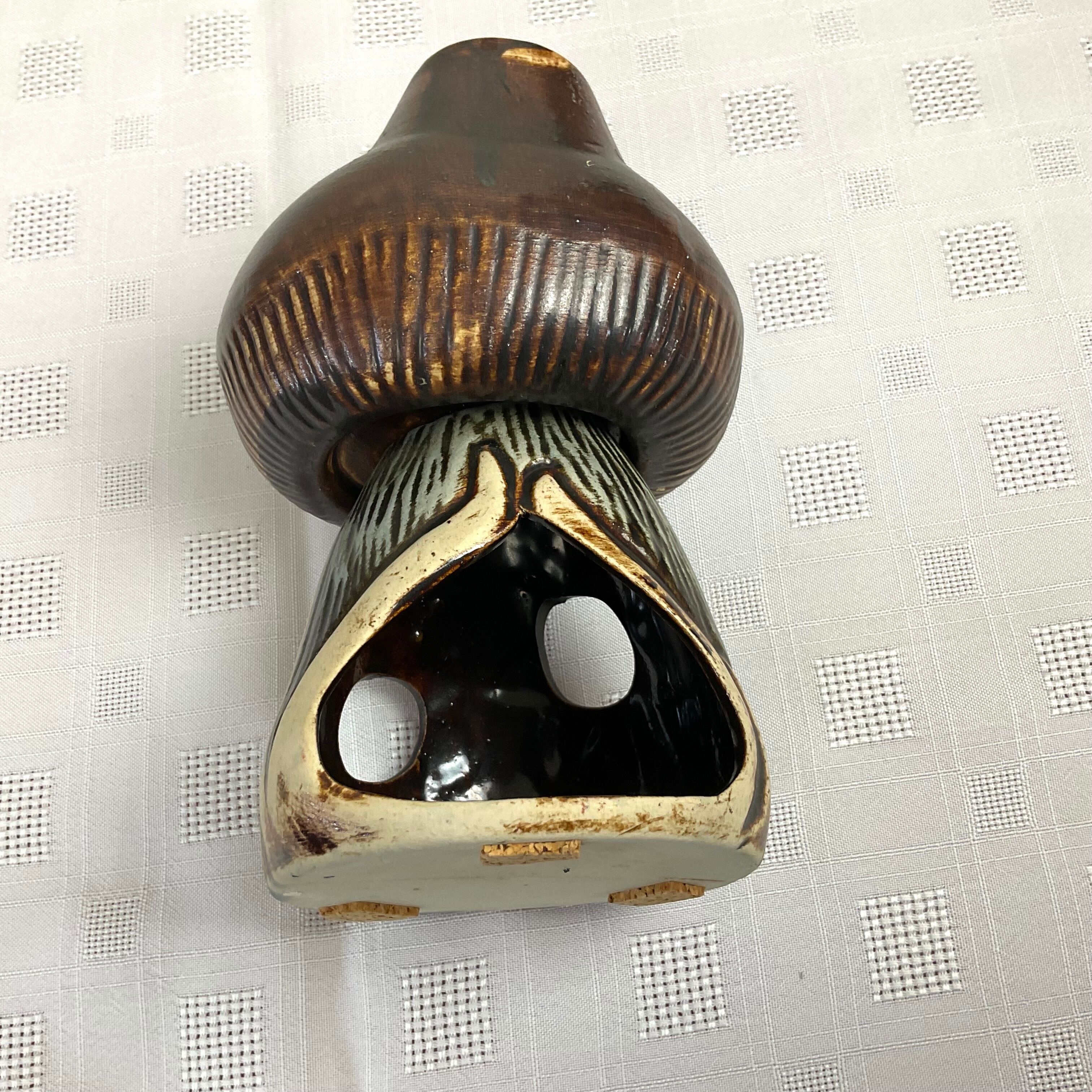 Vintage fairy mushroom candle holder | Selency