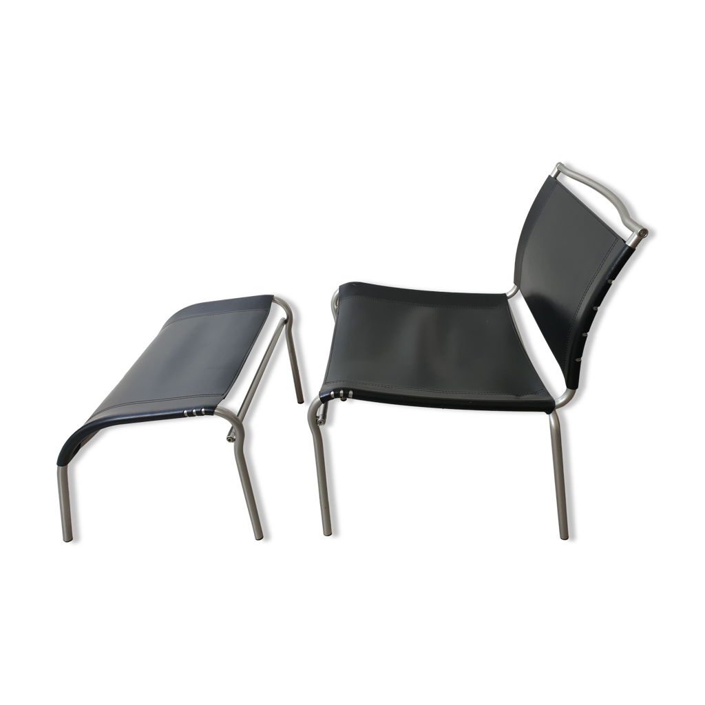 Fauteuil et ottoman par Calligaris, Italie | Selency