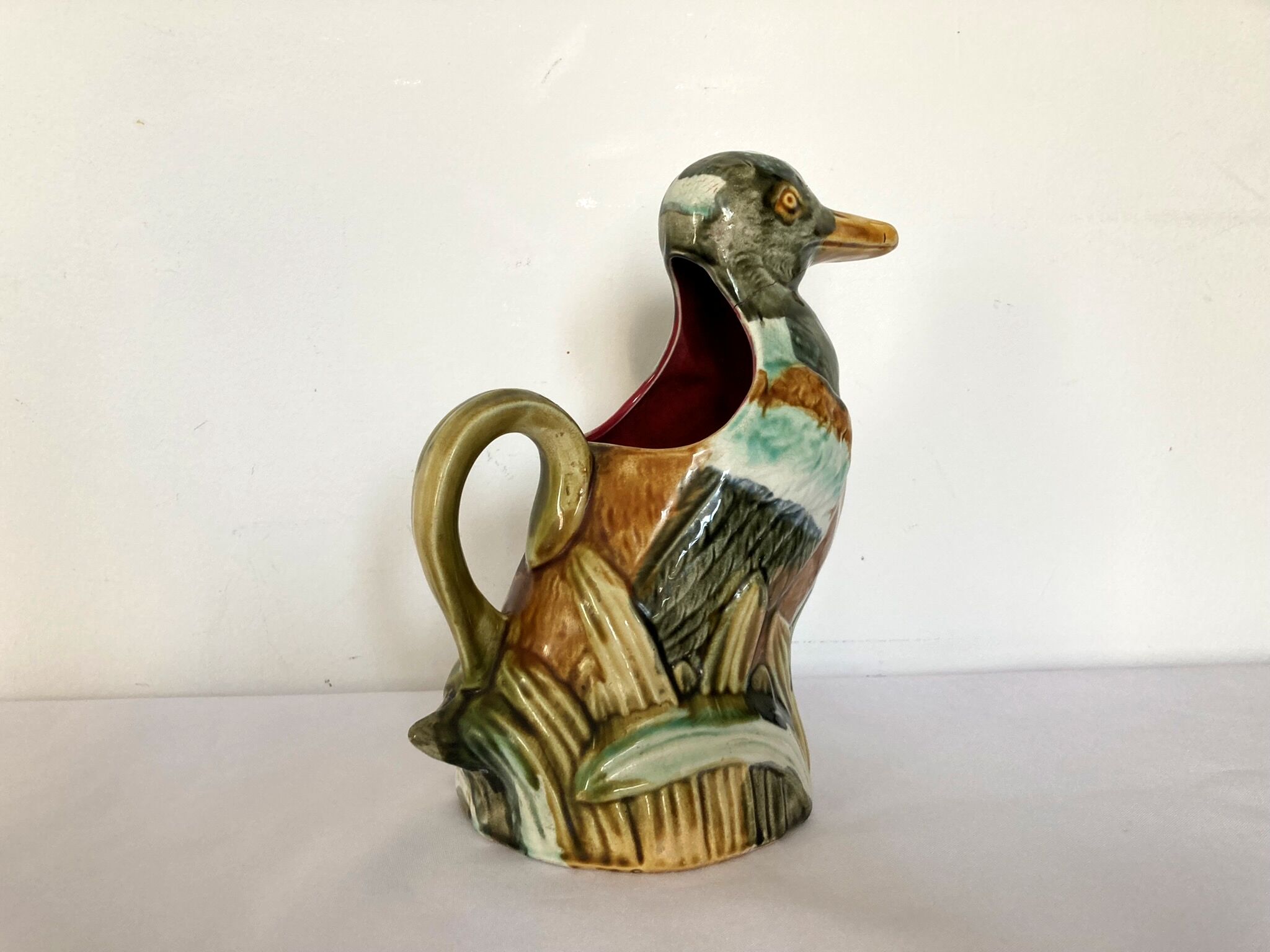 Pichet canard barbotine Onnaing XXème | Selency