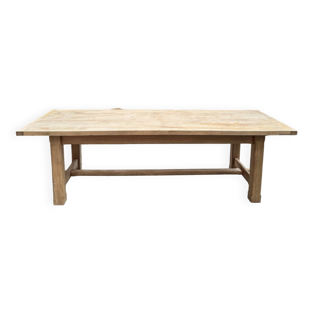 Table de ferme en orme massif et sa rallonge | Selency