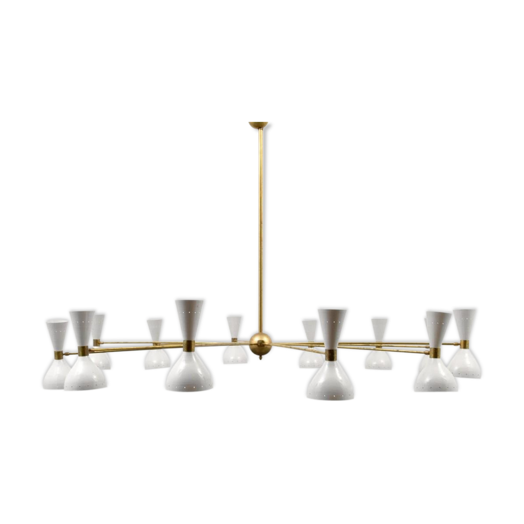 Lustre italien dans le style des années 50/60 | Selency Lustre italien dans le style des années 50/60 | Selency