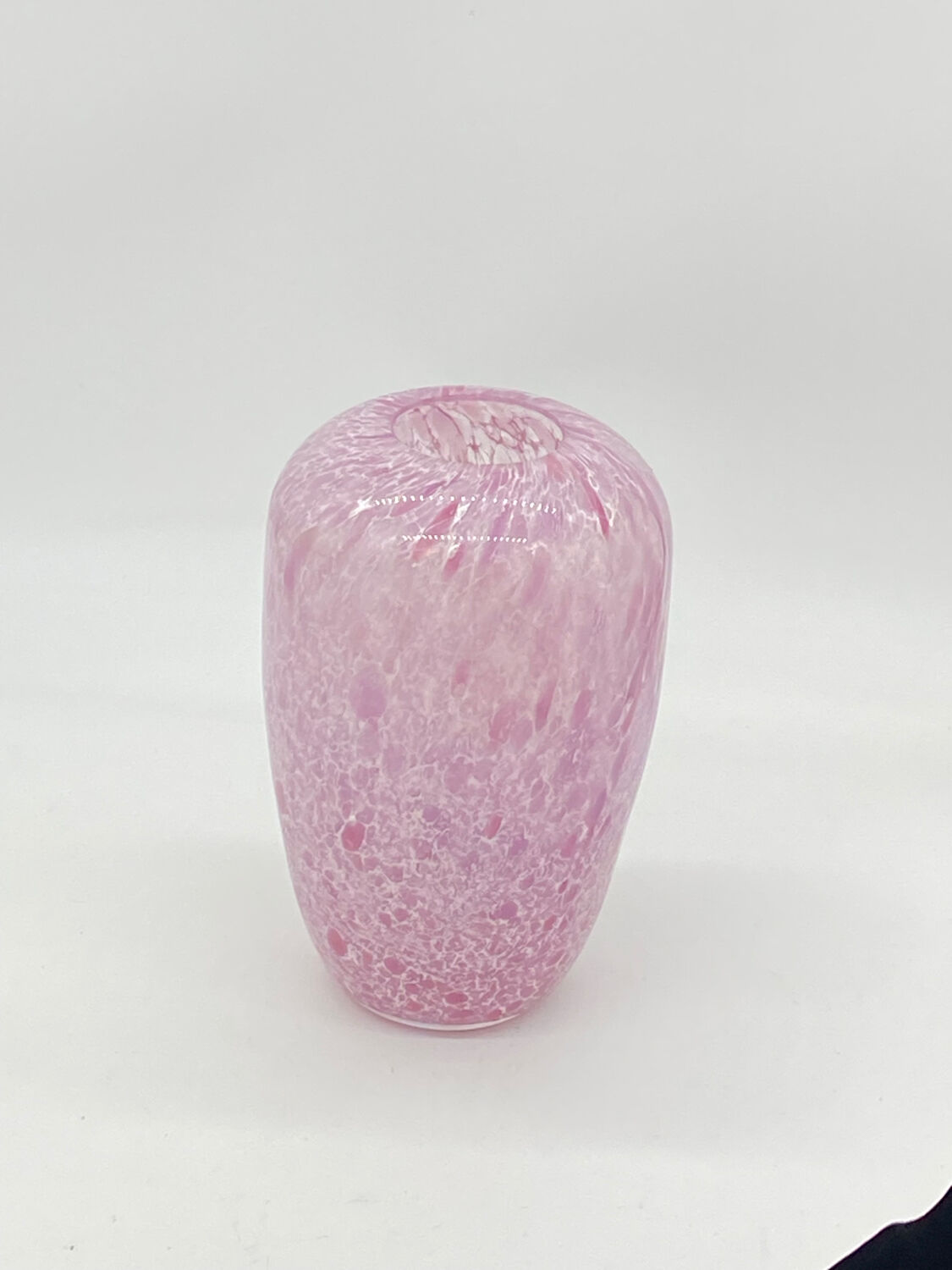 Vase en pâte de verre, La Rochere, vintage , verrerie, rose, | Selency