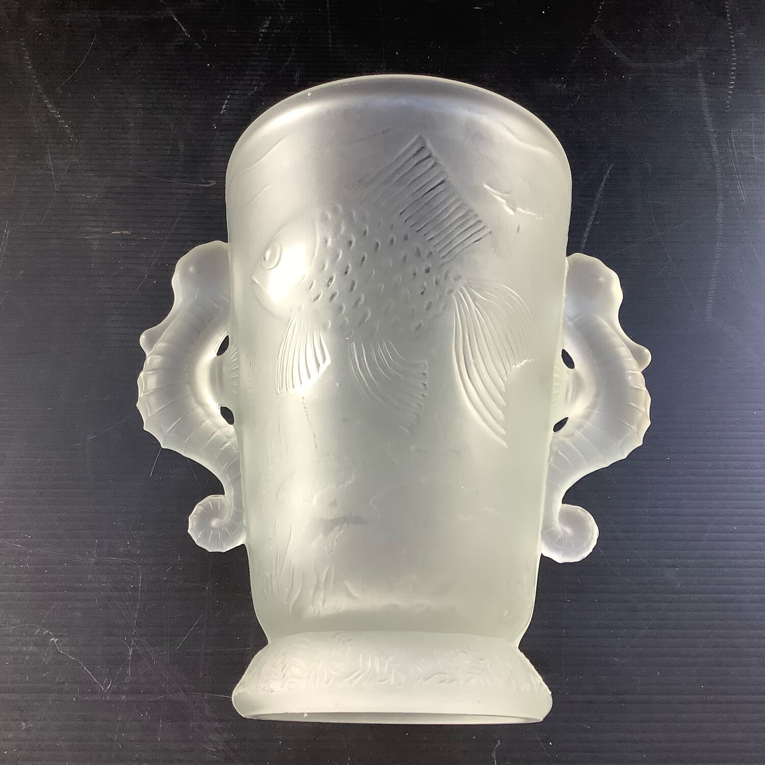 Barolac Vase hippocampe Josef Inwald Barolac Bohème Art Déco 1930 Verr ...