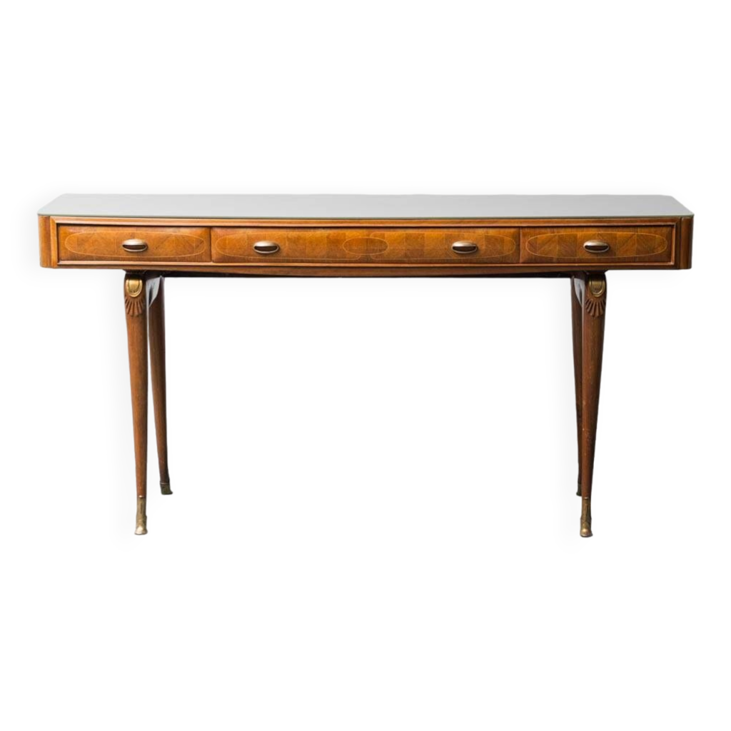 console en legno e metallo anni' 50 vintage modernariato | Selency