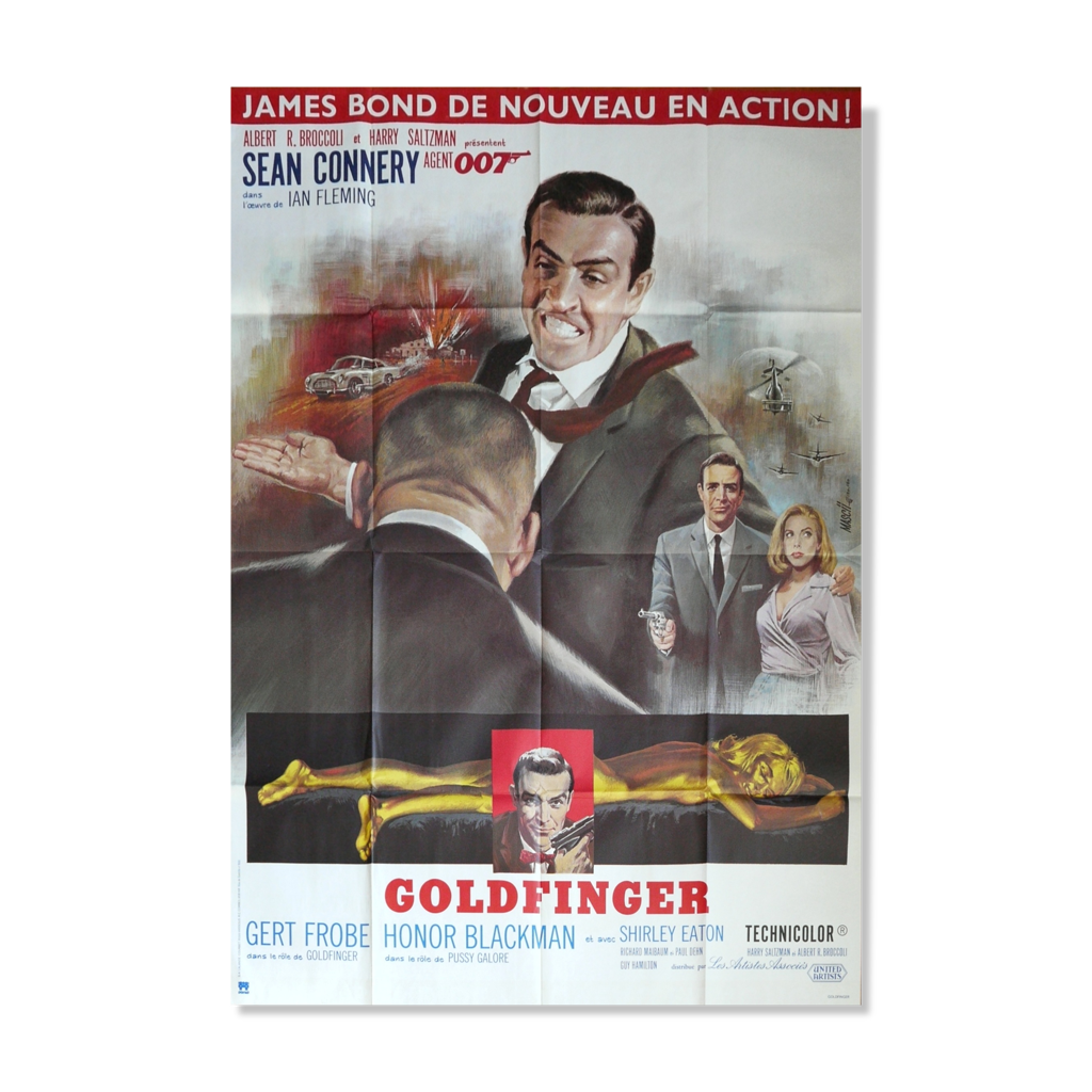 Affiche de cinéma originale Goldfinger James Bond 007 | Selency