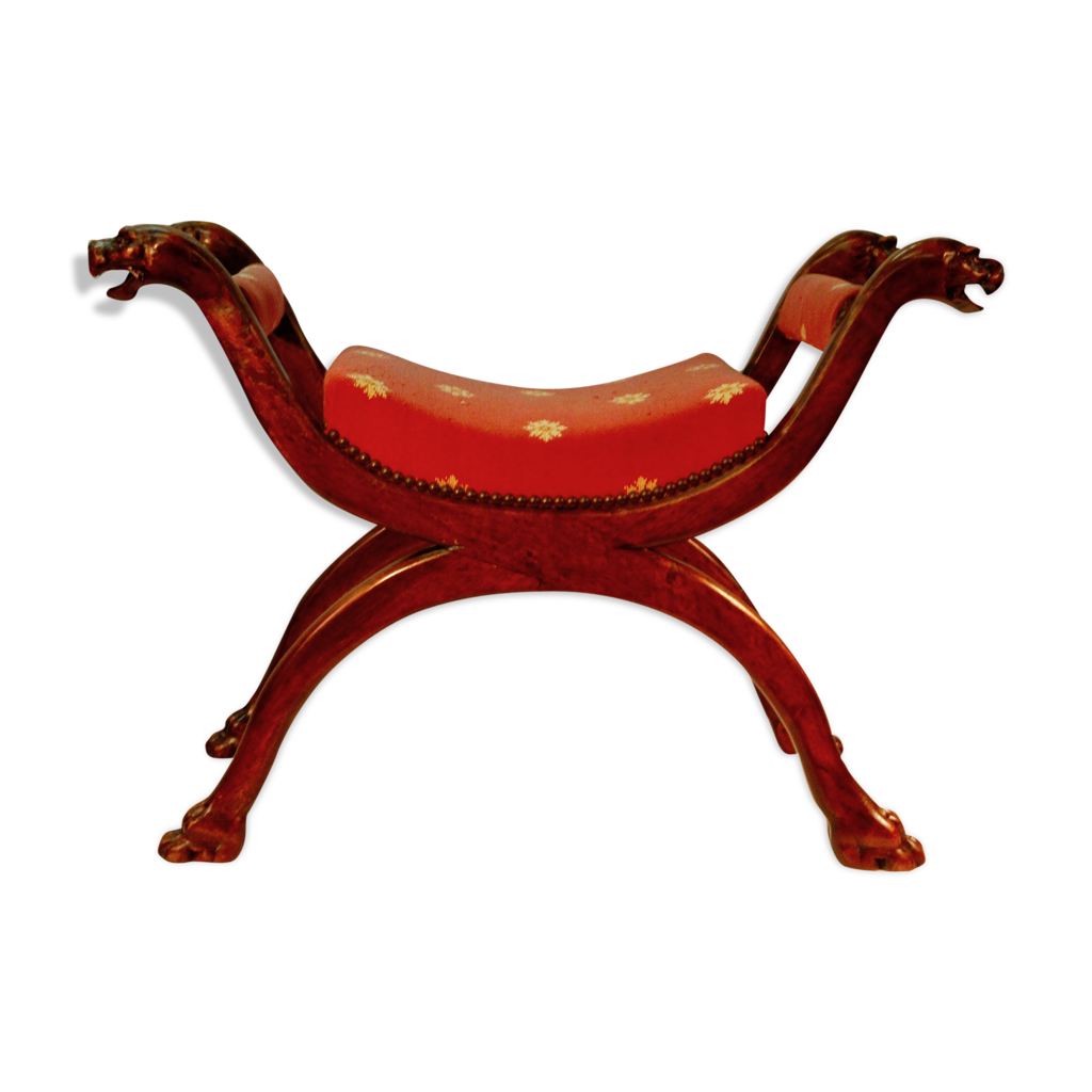 Siège curule en acajou, Empire, XIXe siècle | Selency