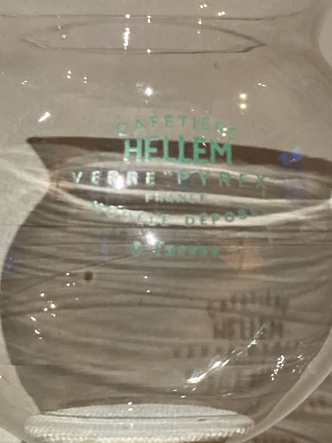 Hellem coffee maker 1960s/70s double tanks in Pyrex glasses 6 cups ...