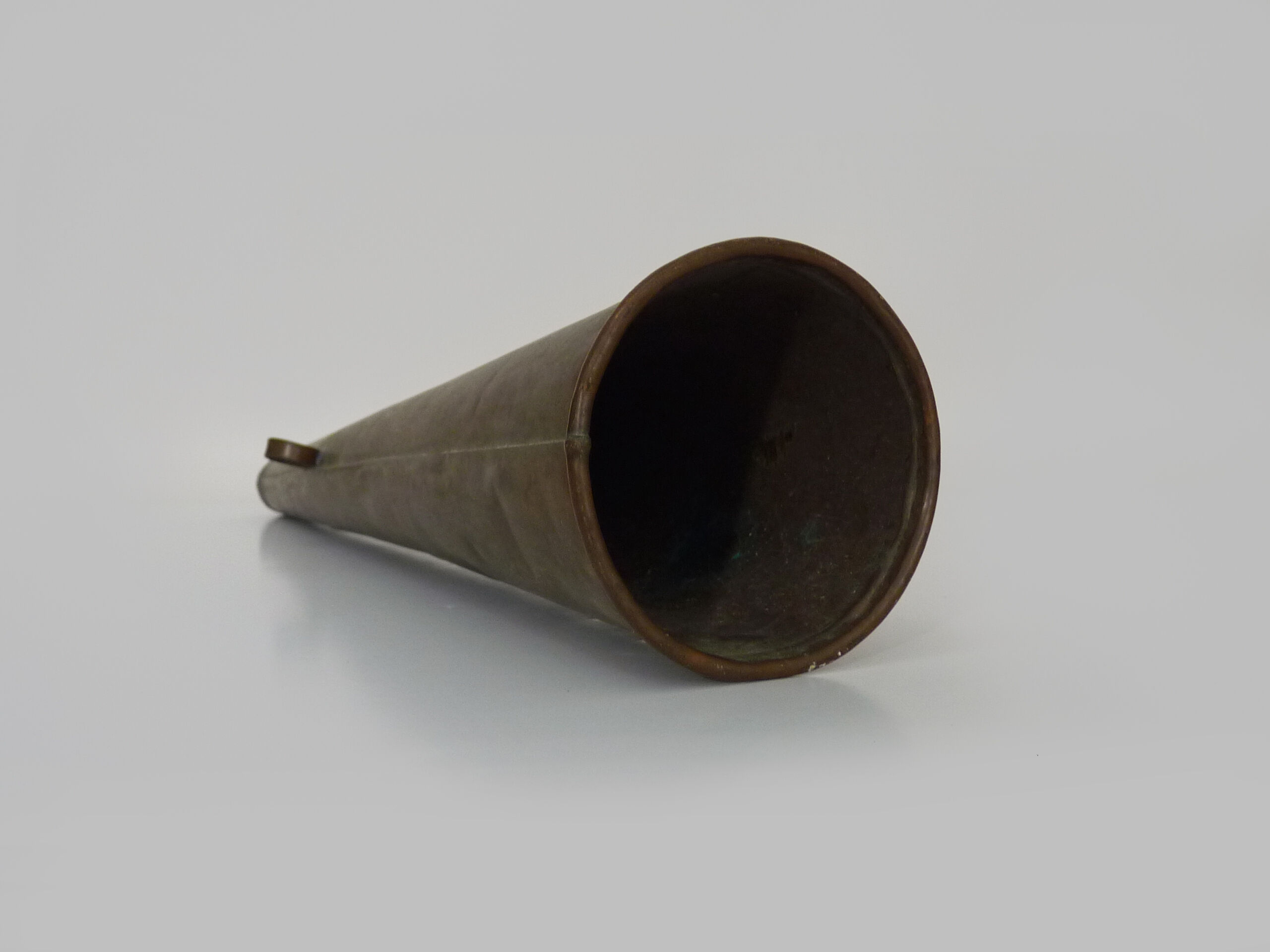 Ancien instrument à vent radong, trompe, trompette tibétaine en cuivre ...