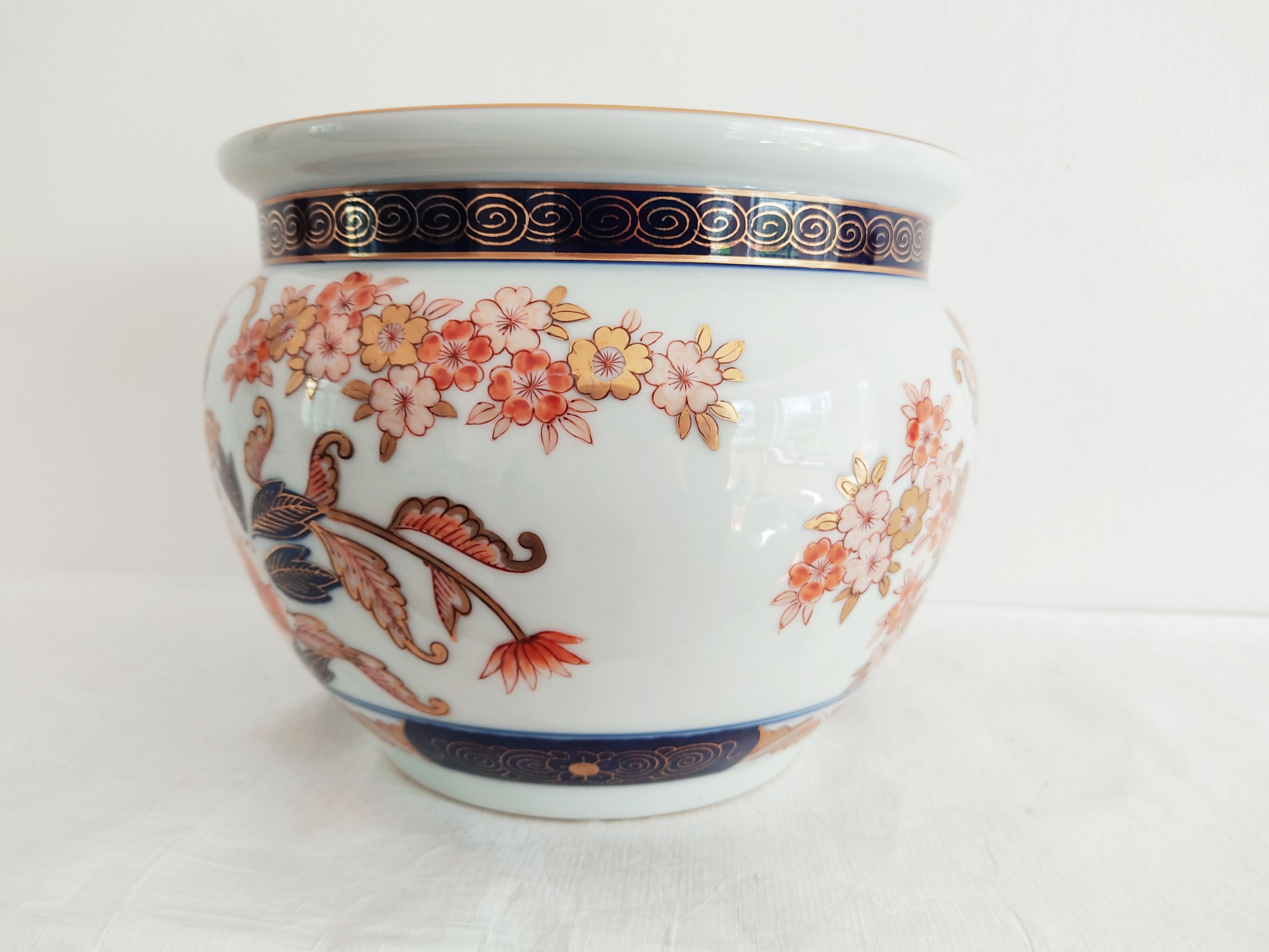 Cache pot Gold Imari porcelaine de Chine | Selency