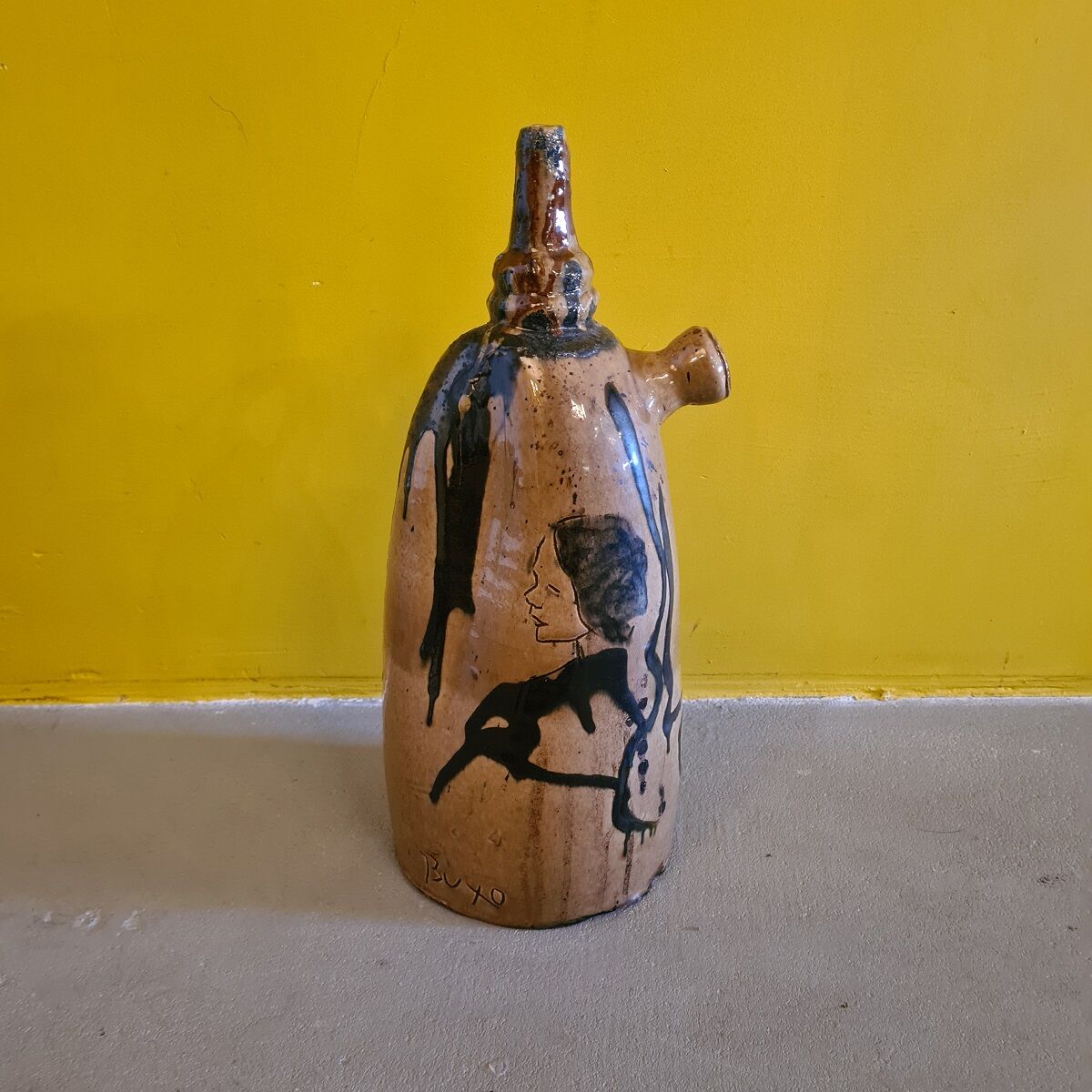 Vase en céramique vintage de Thomas Buxo, des années 1960 | Selency