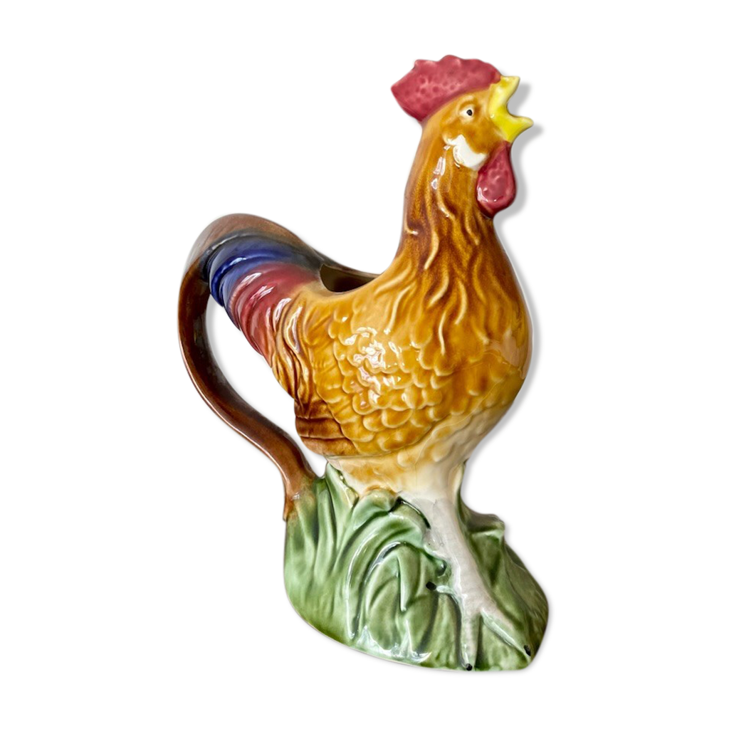 Pichet barbotine en forme de coq | Selency