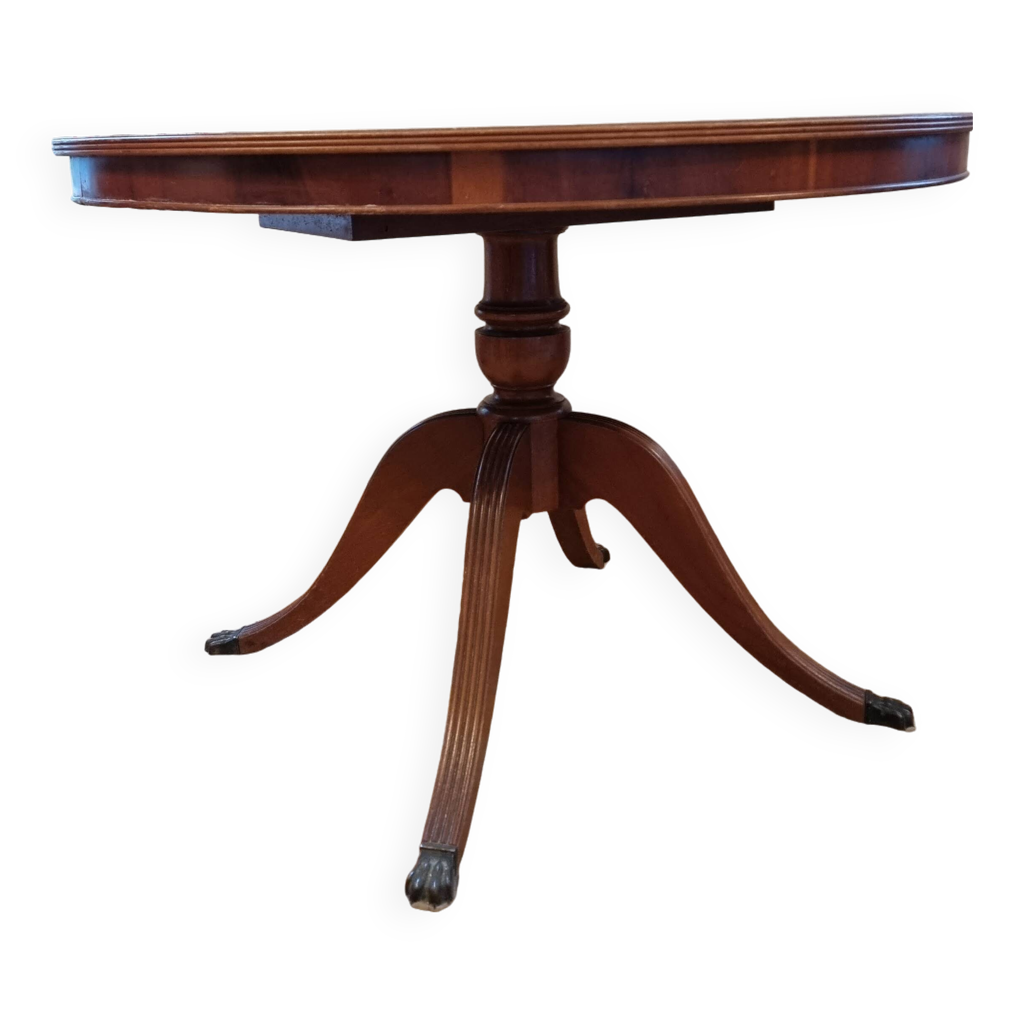 Table ronde style anglais avec 4 chaises | Selency