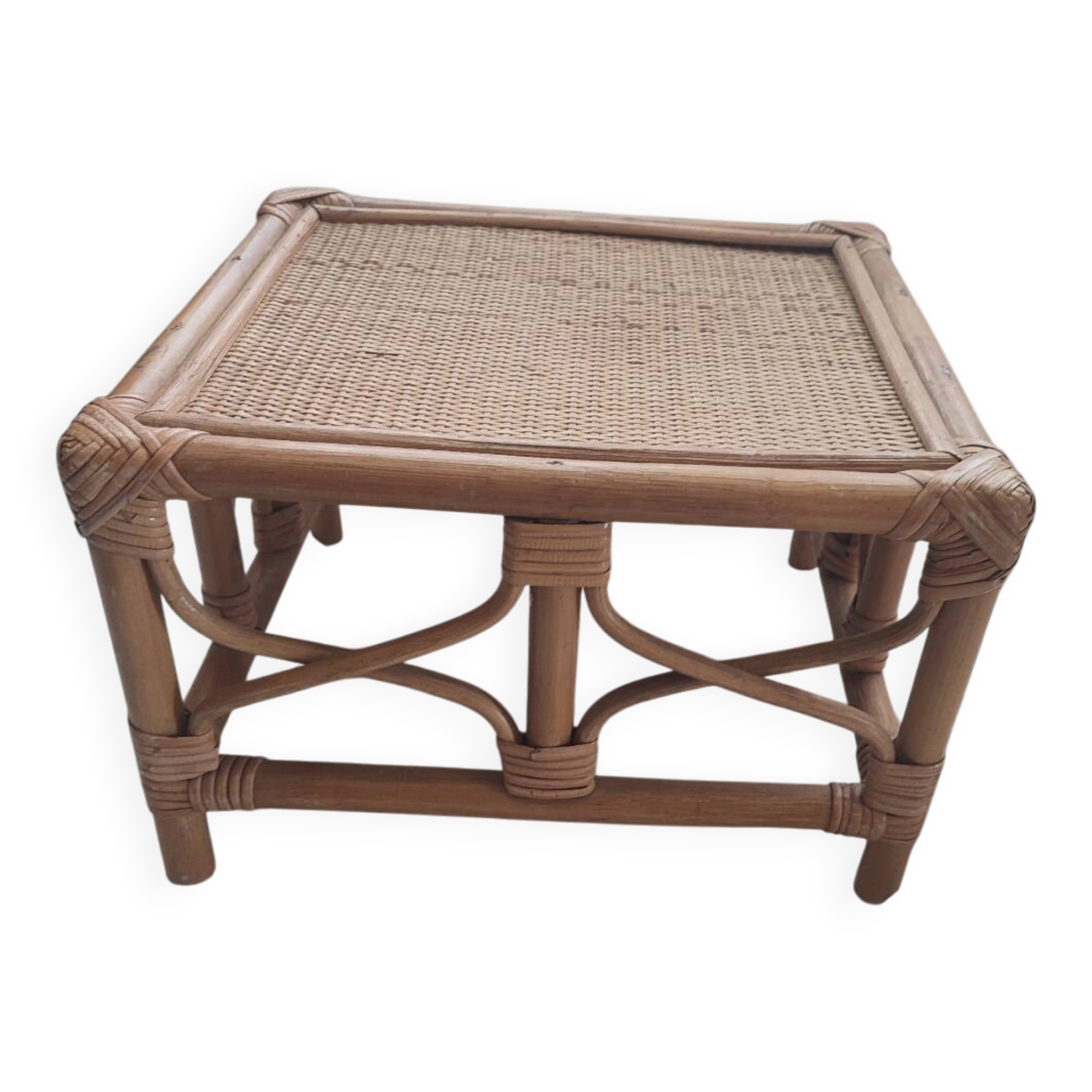 Petite table basse rotin | Selency