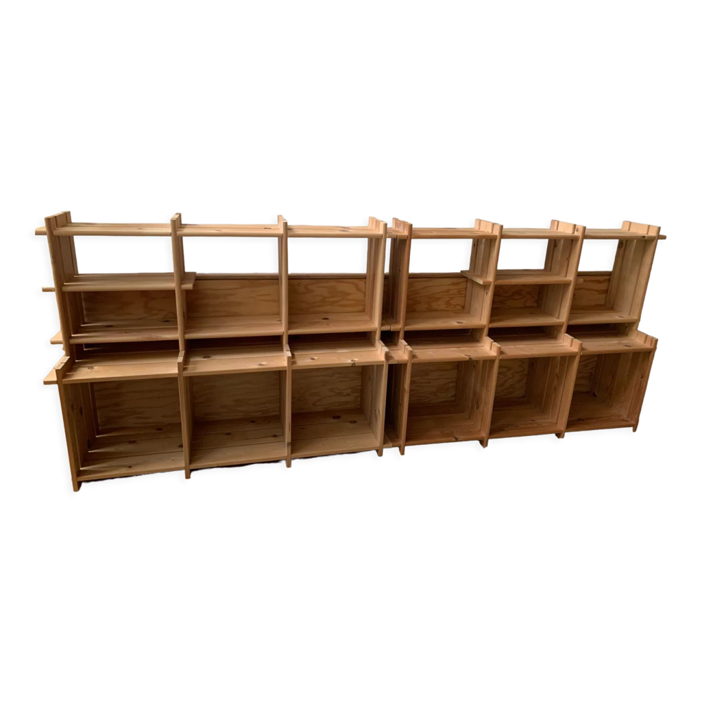 Set étagères « Regain » pin massif | Selency