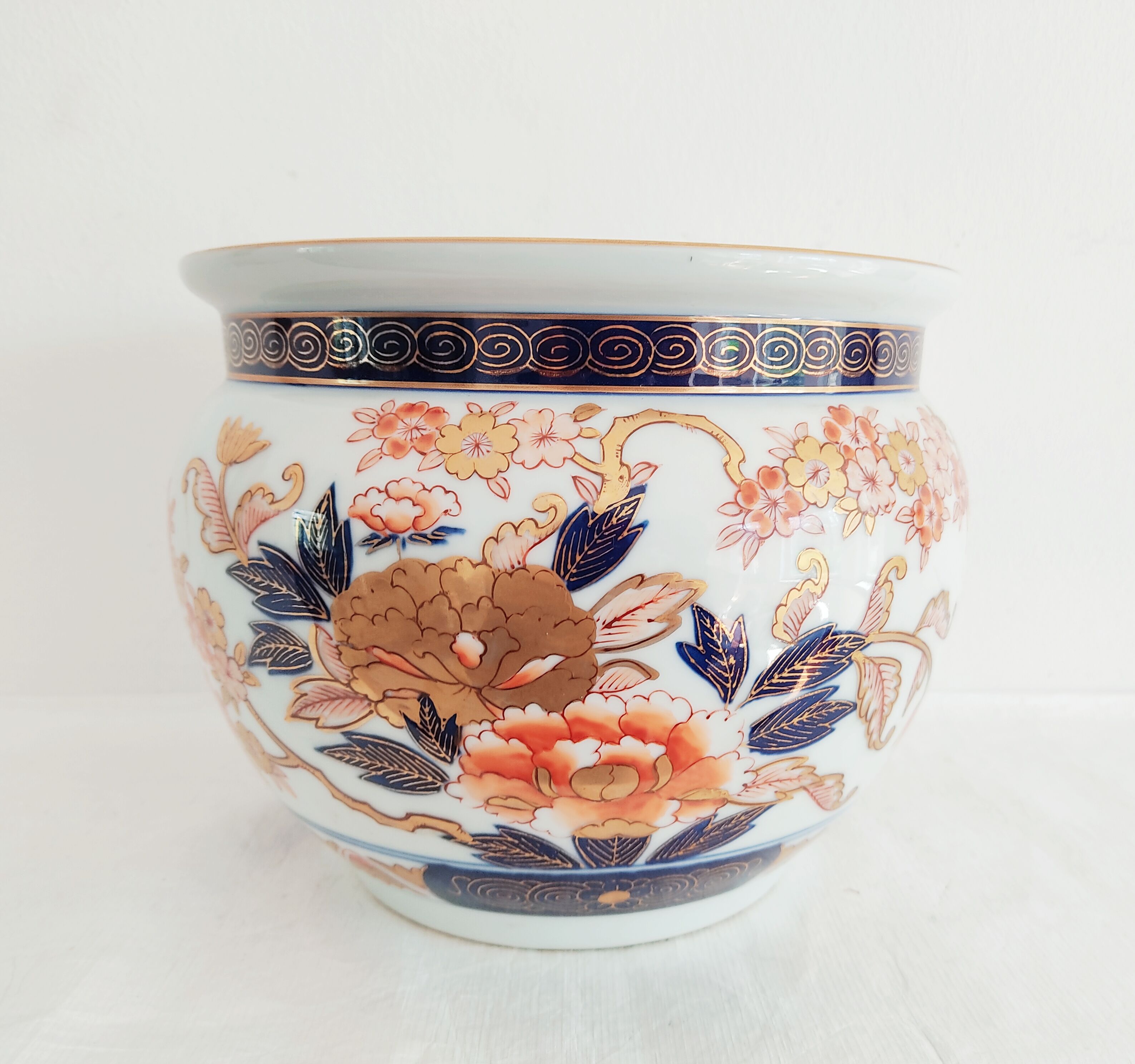 Cache pot Gold Imari porcelaine de Chine | Selency
