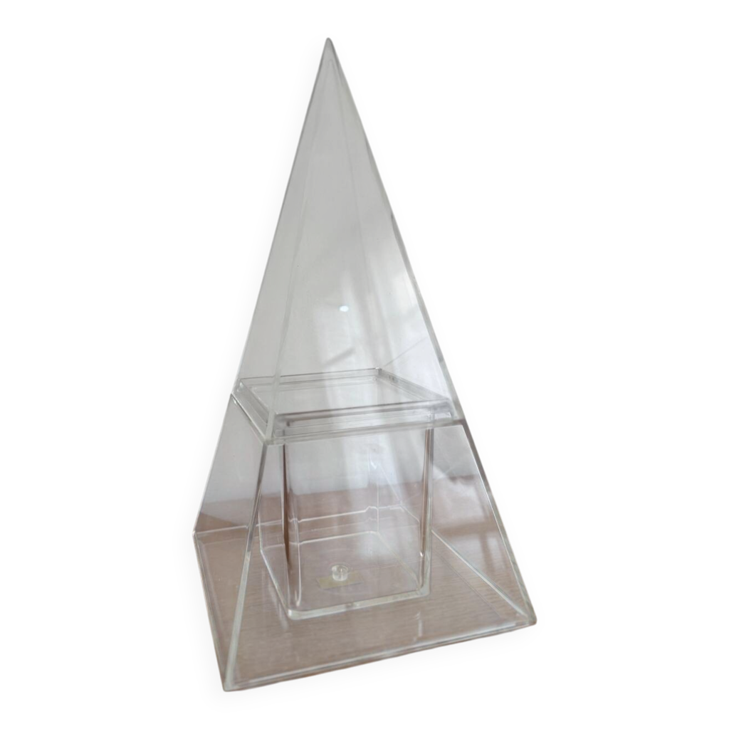 Refroidisseur à champagne pyramidal en plexiglas – design années 1970 ...