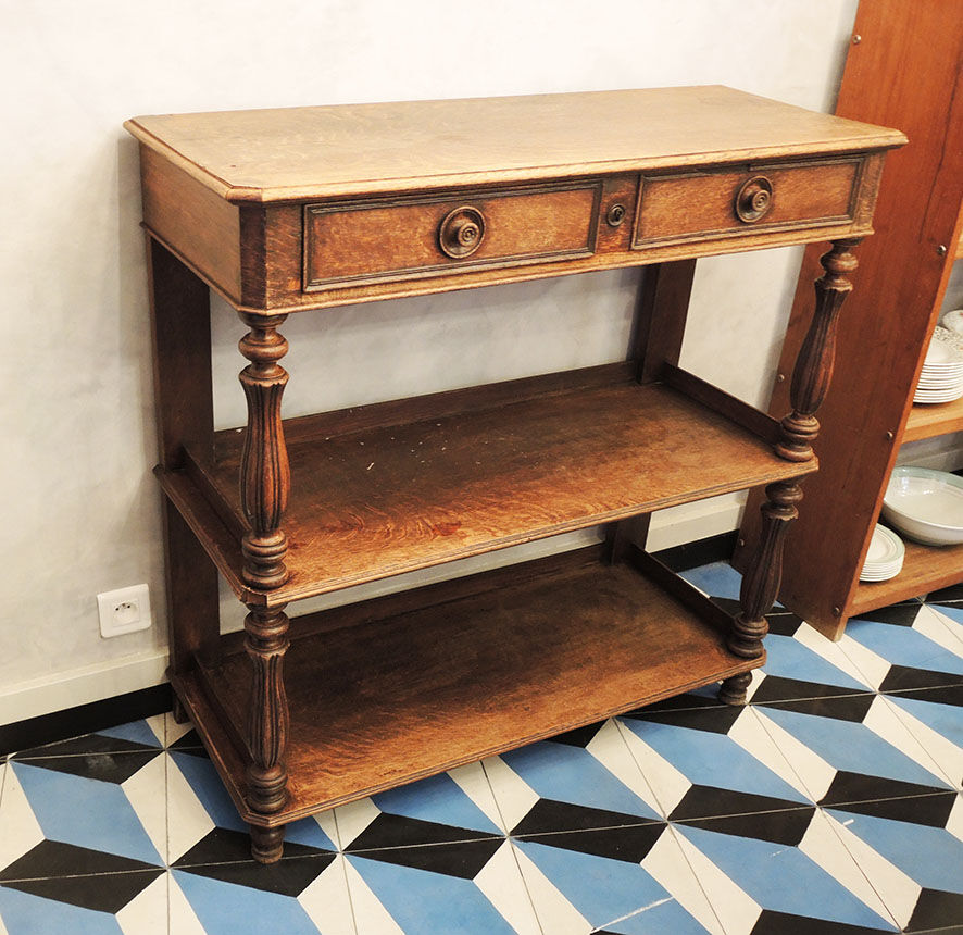Ancienne console en bois massif | Selency