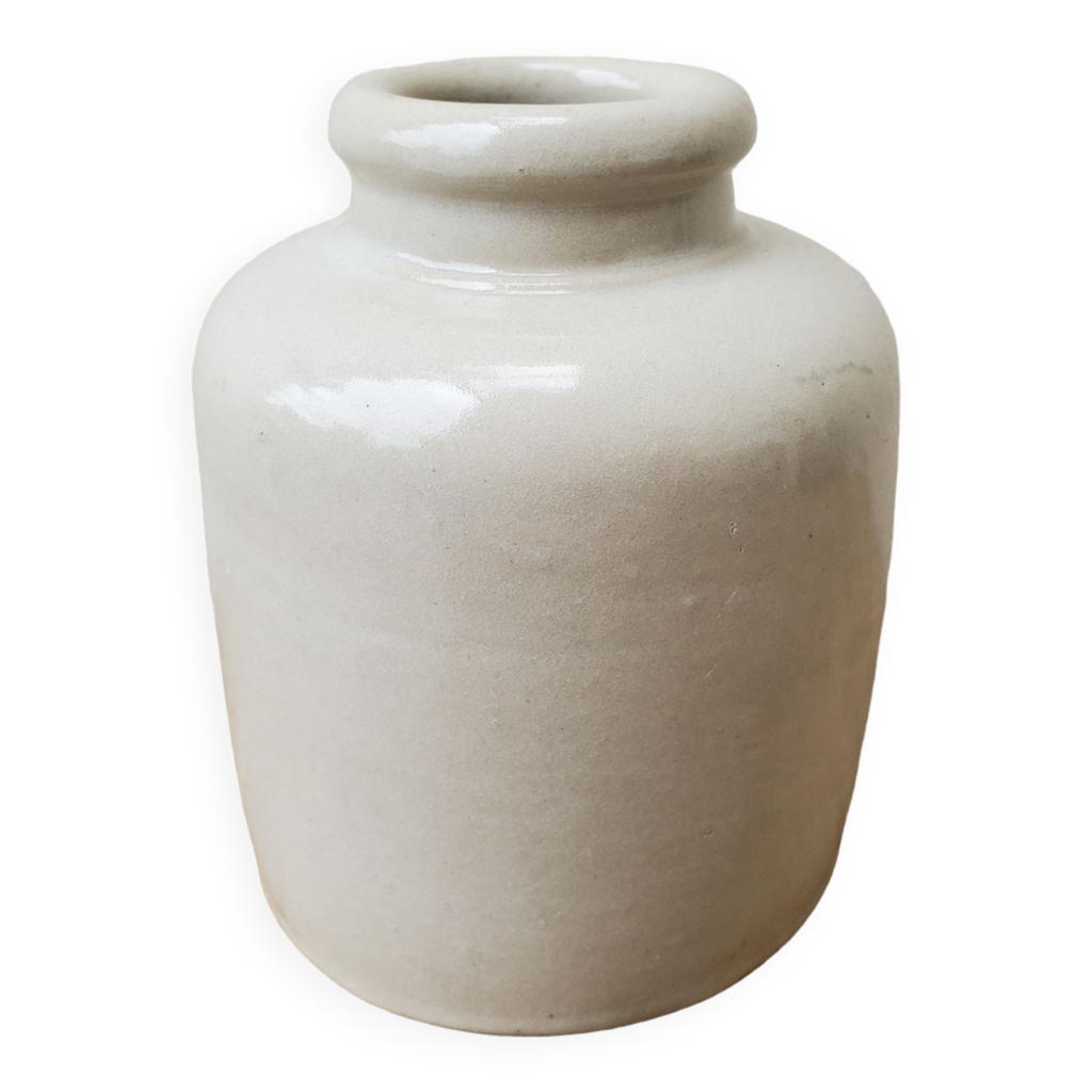 Pot en grès vase beige | Selency