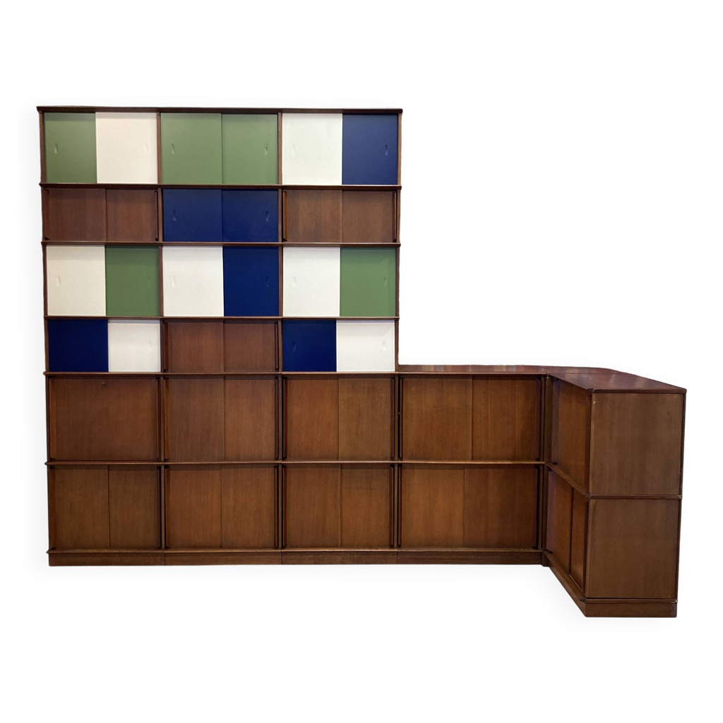 Grande bibliothèque modulable design 1950. | Selency