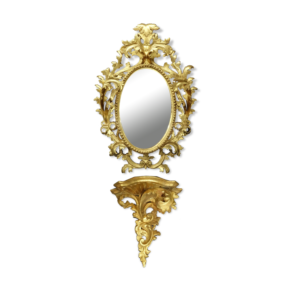 Miroir et console style rocaille Rococo début 1900 - Fabrication ...
