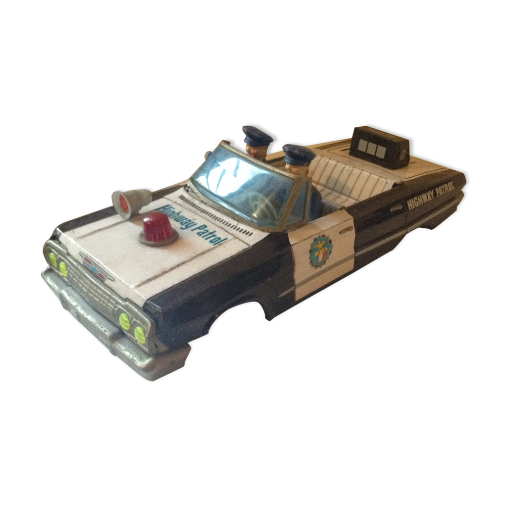 Old Police of the 1960s toy car body | Selency