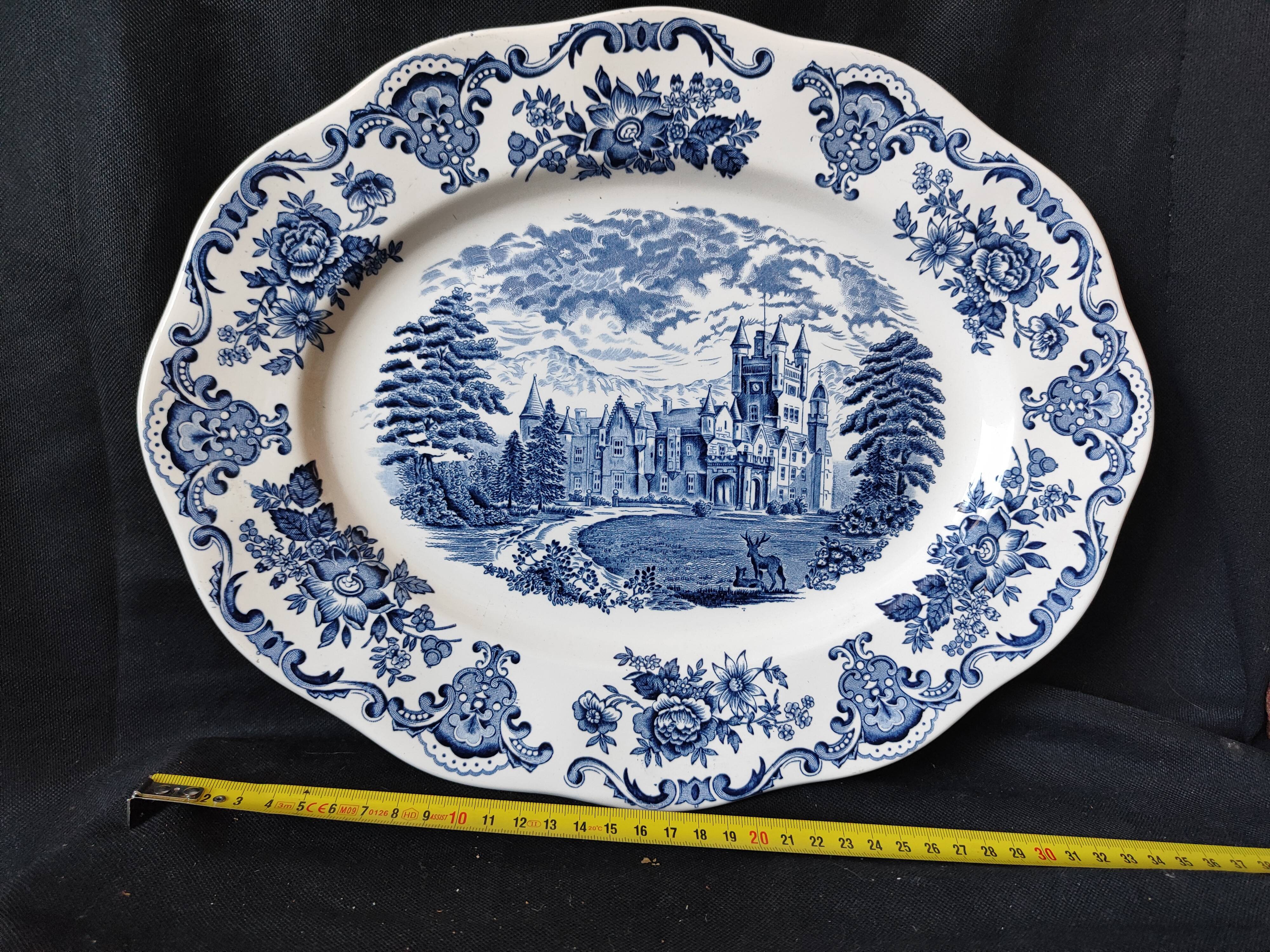 Faience plat royal homes of britain /tower of london /balmoral of ...