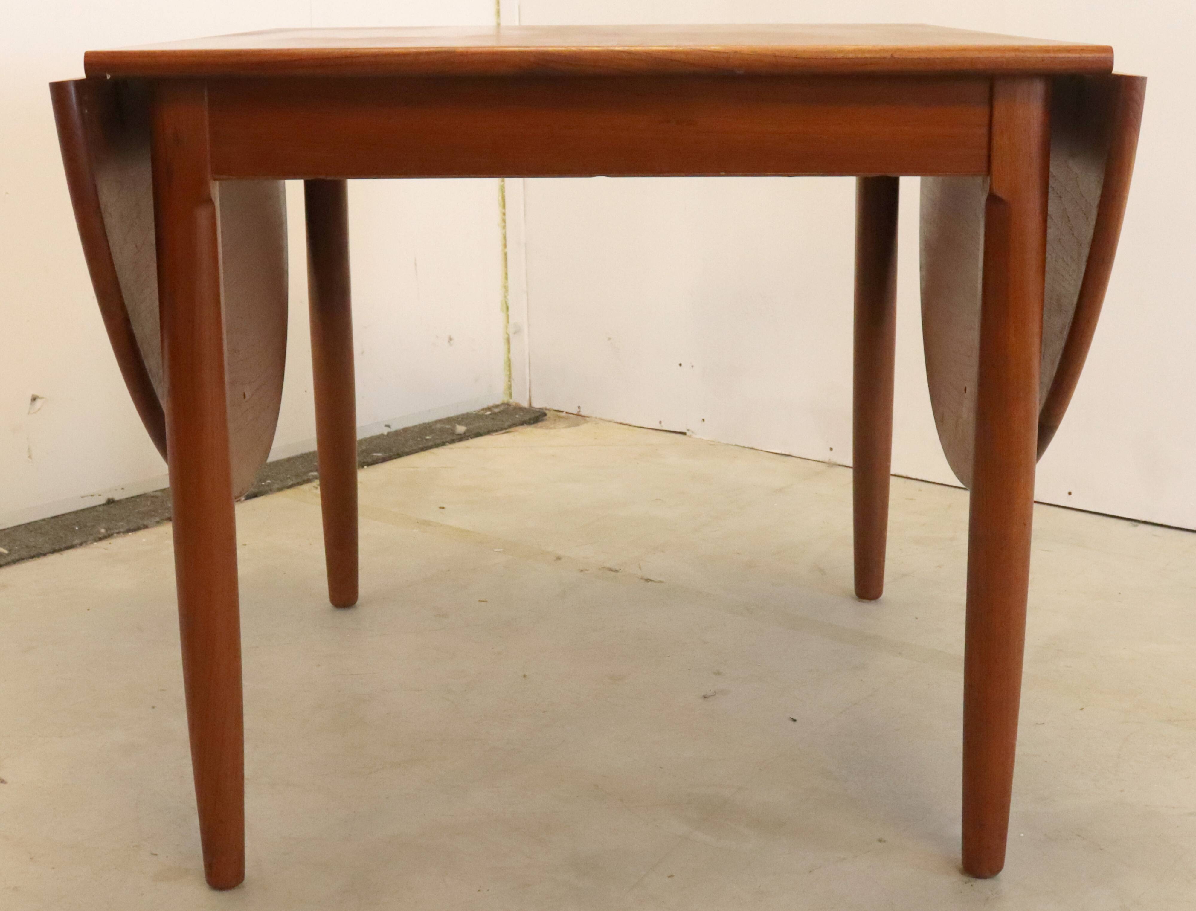 Table à volets en teck vintage 'visbek' | Selency